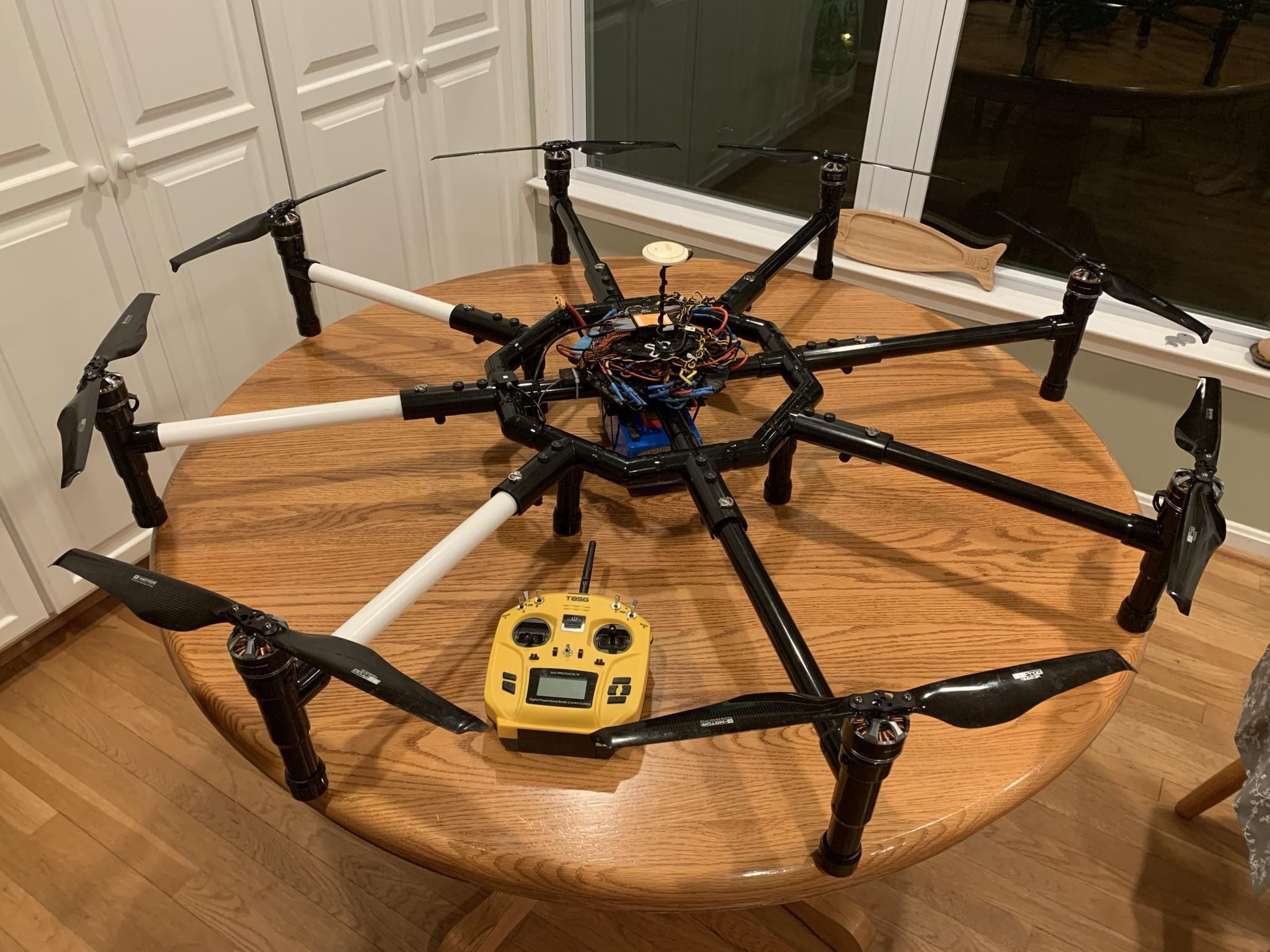 PVC Octocopter Drone Frame With Folding Arms : 10 Steps (with Pictures) - Instructables