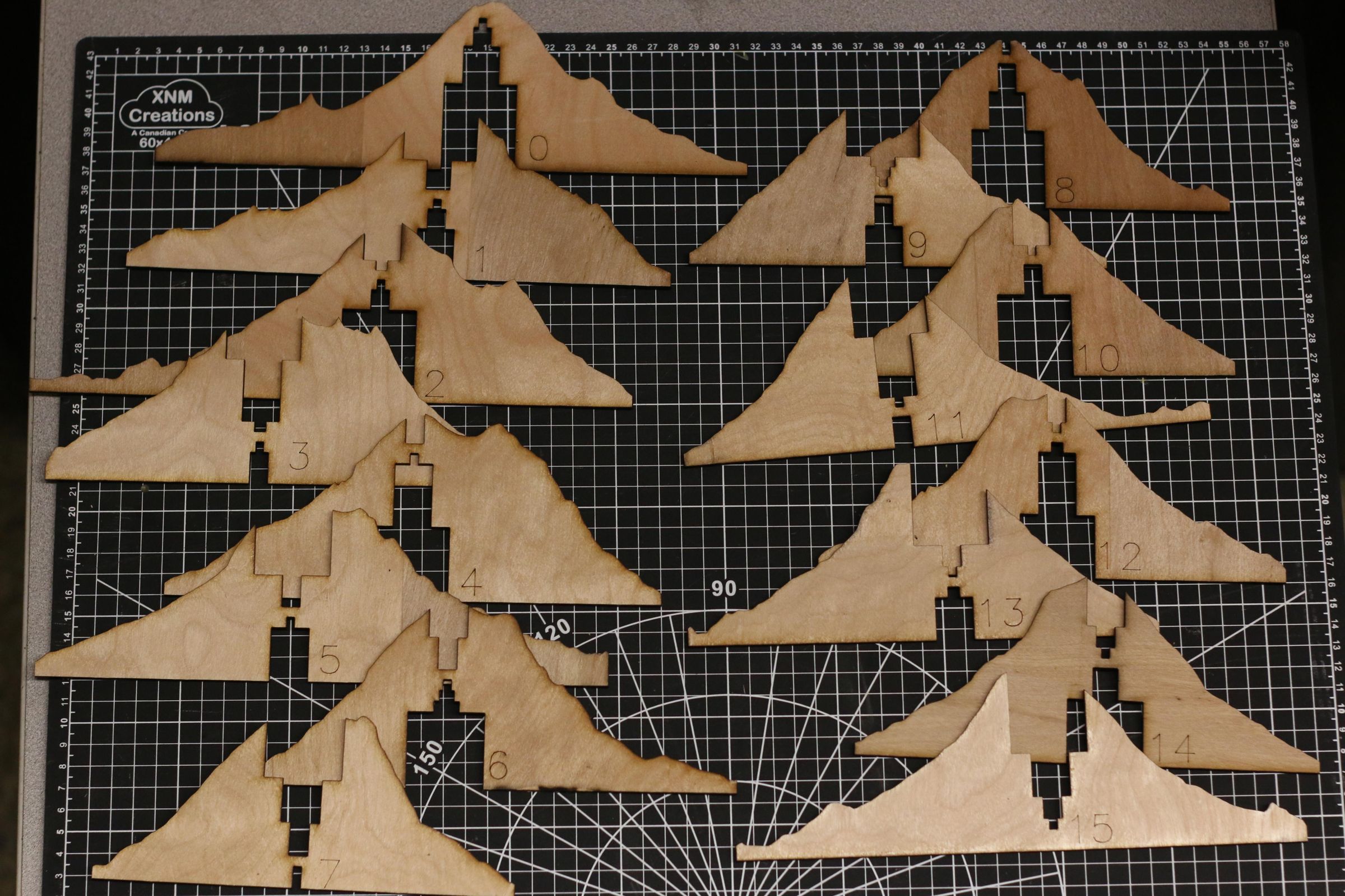 Laser Cut Radial Ridgeline Mountain Model : 28 Steps (with Pictures ...