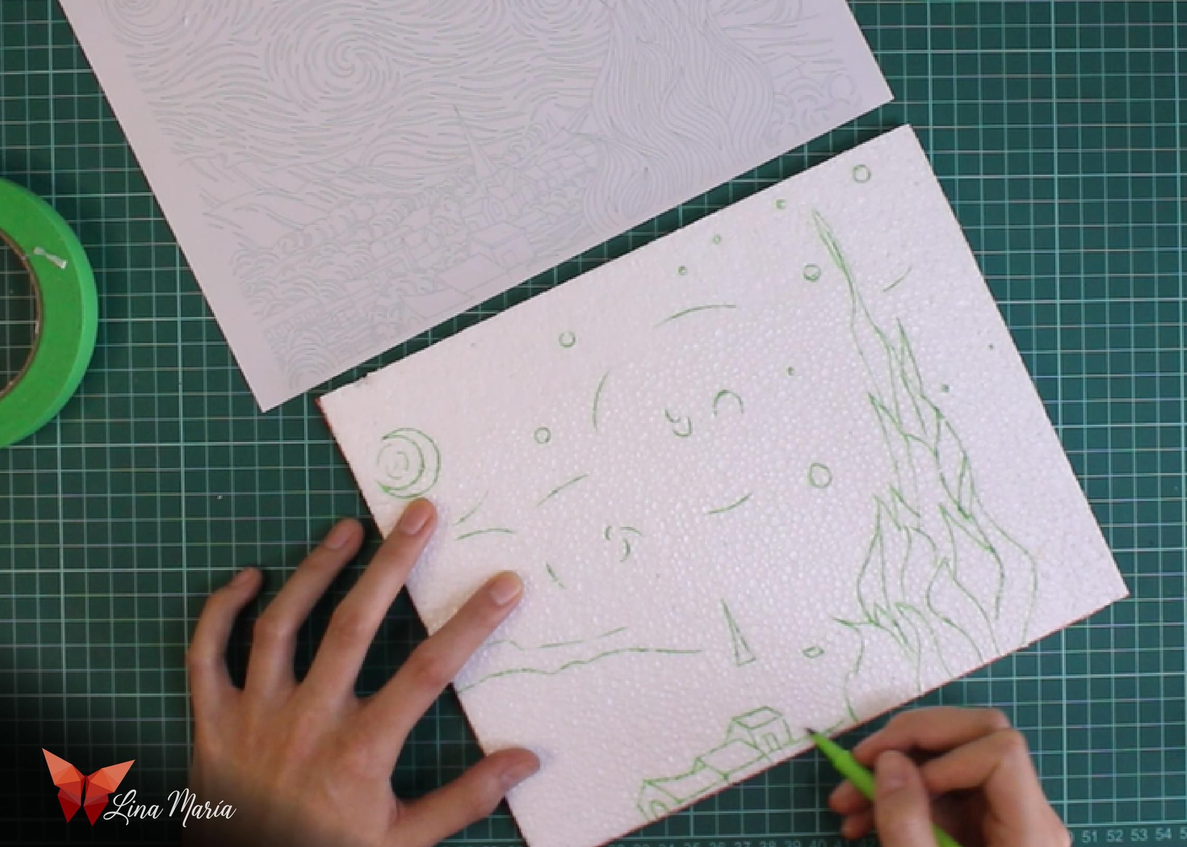 DIY Relief Painting - Starry Night : 25 Steps (with Pictures ...