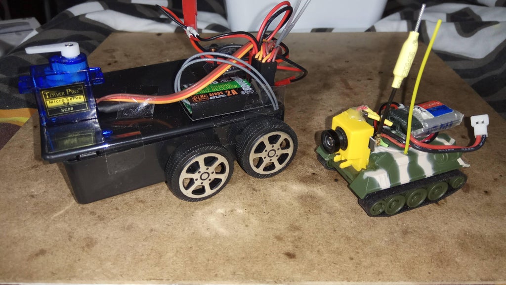 3d Printed Arduino Fpv Rc Tracked Car With Controller 6 Steps With