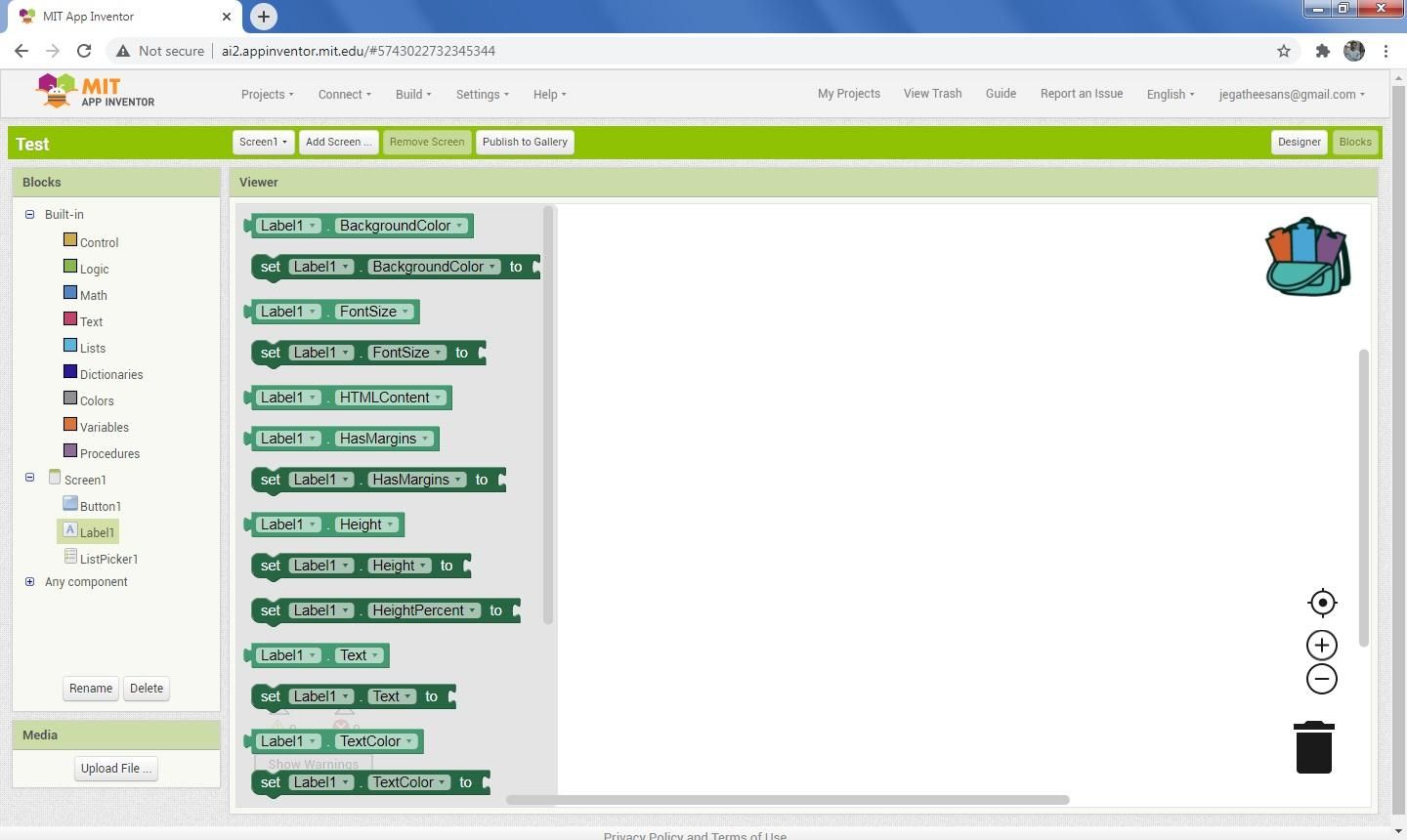 Scratch Built Android App Basics and BT Drawing Robot App : 15 Steps ...