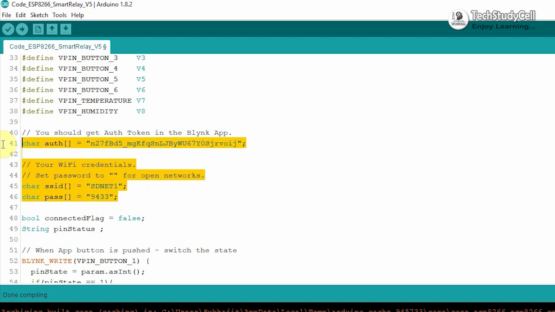 Home Automation Using Arduino and WiFi Module ESP01 | Arduino ESP8266 ...