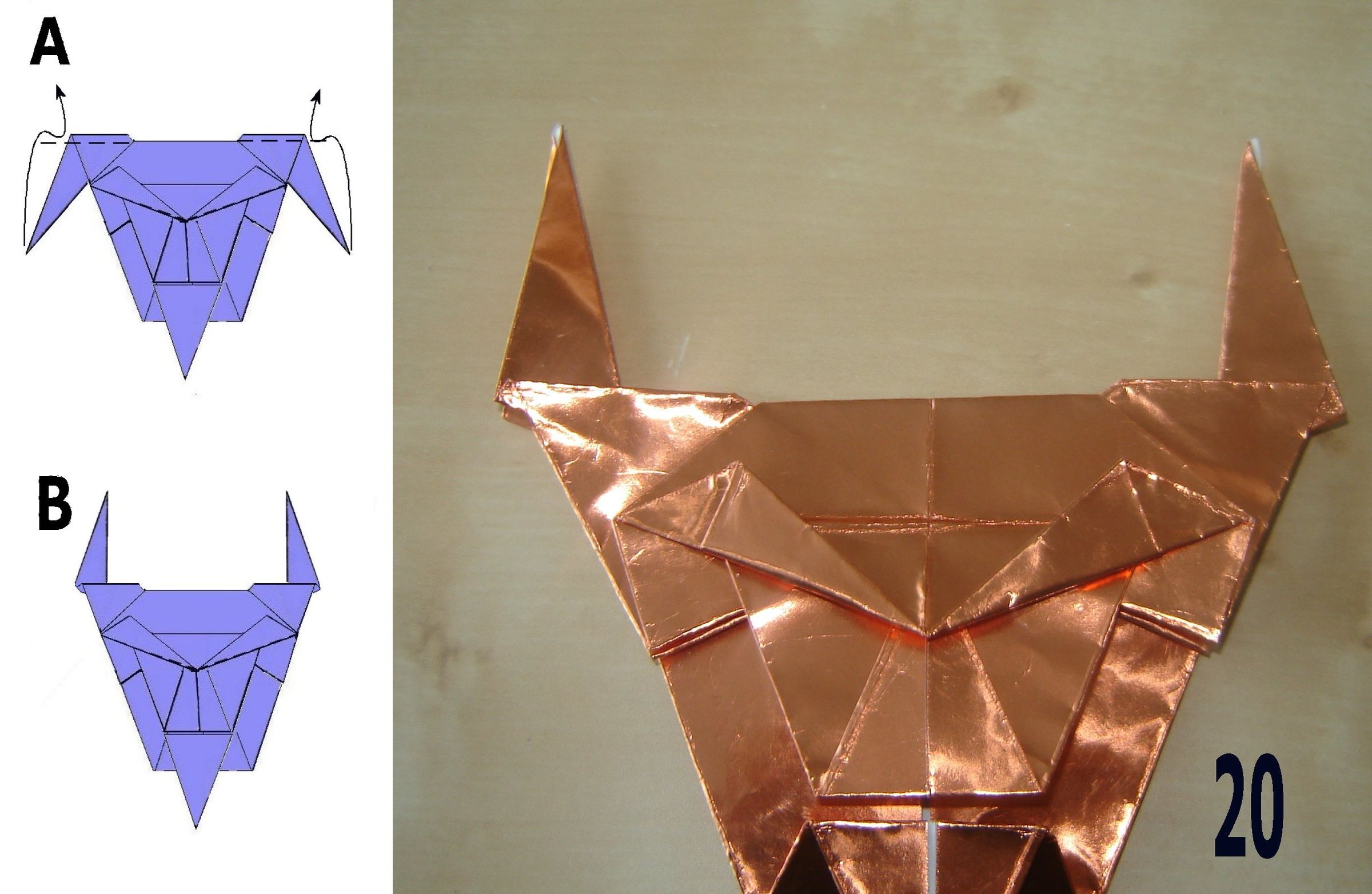 Origami Devil Mask : 8 Steps - Instructables