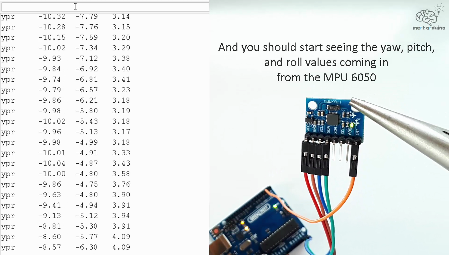 Arduino Mpu6050 Gy521 6 Axis Accelerometer Gyro 3d Simulation