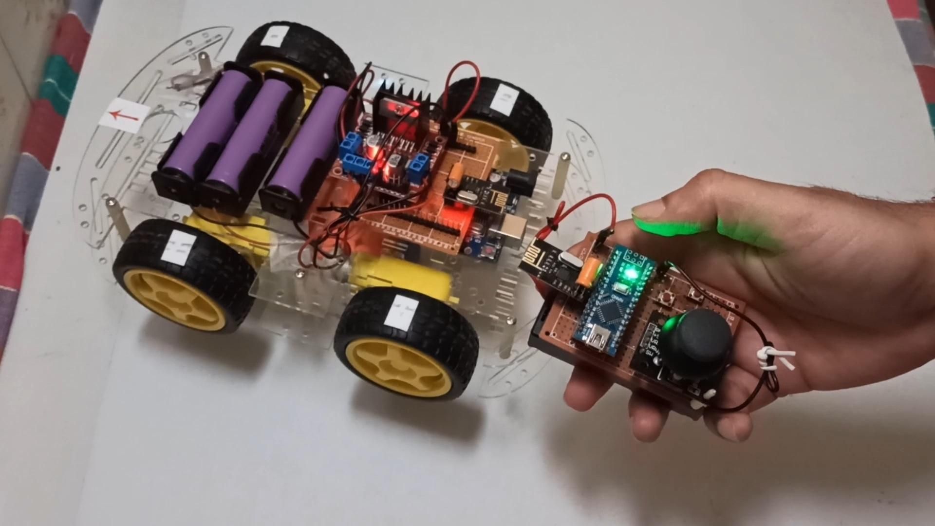 DIY | Joystick Controlled Remote Car Using Arduino : 4 Steps ...