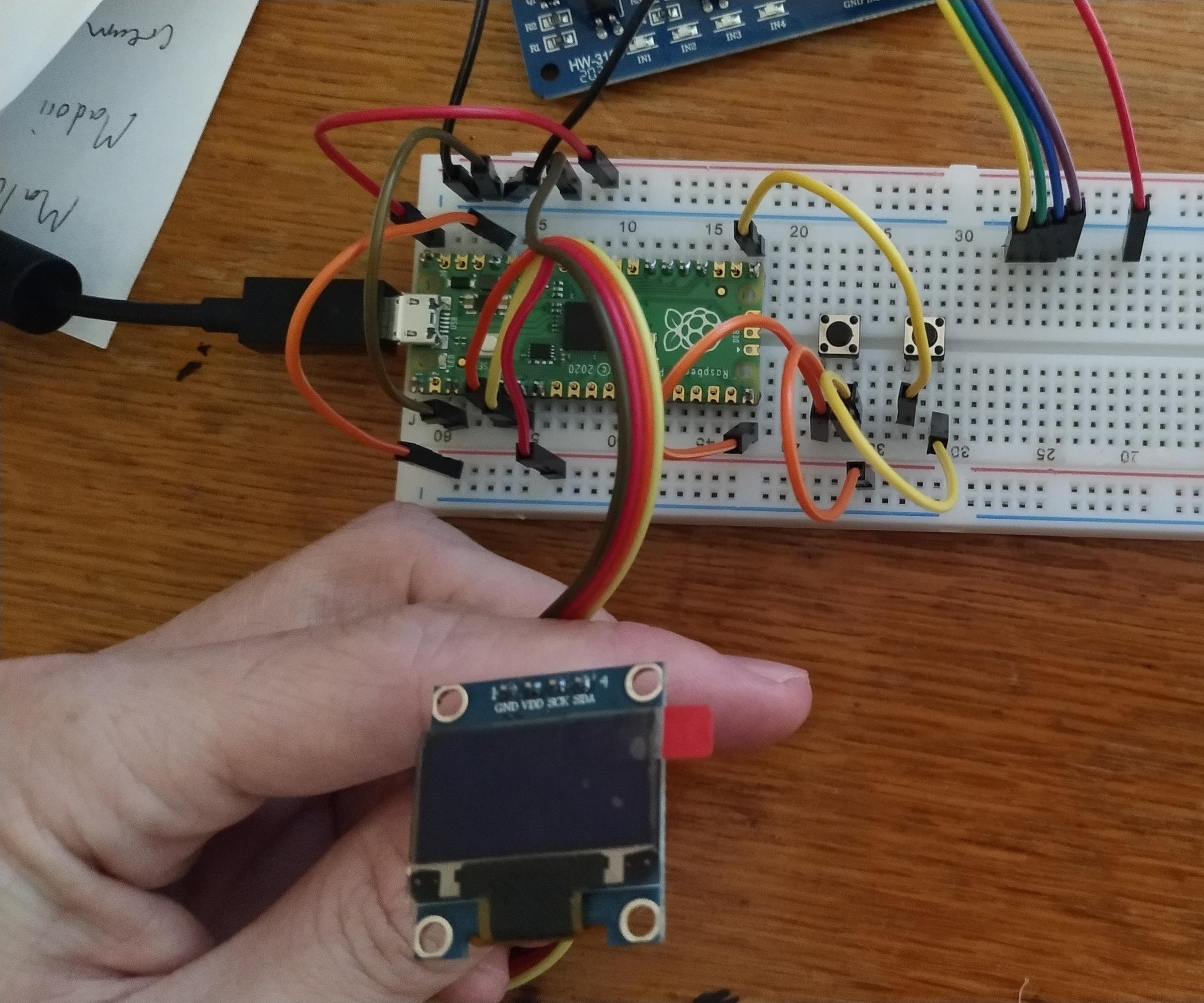 Ssd1306 Micropython Raspberry Pi Pico I2c 3 Steps Instructables