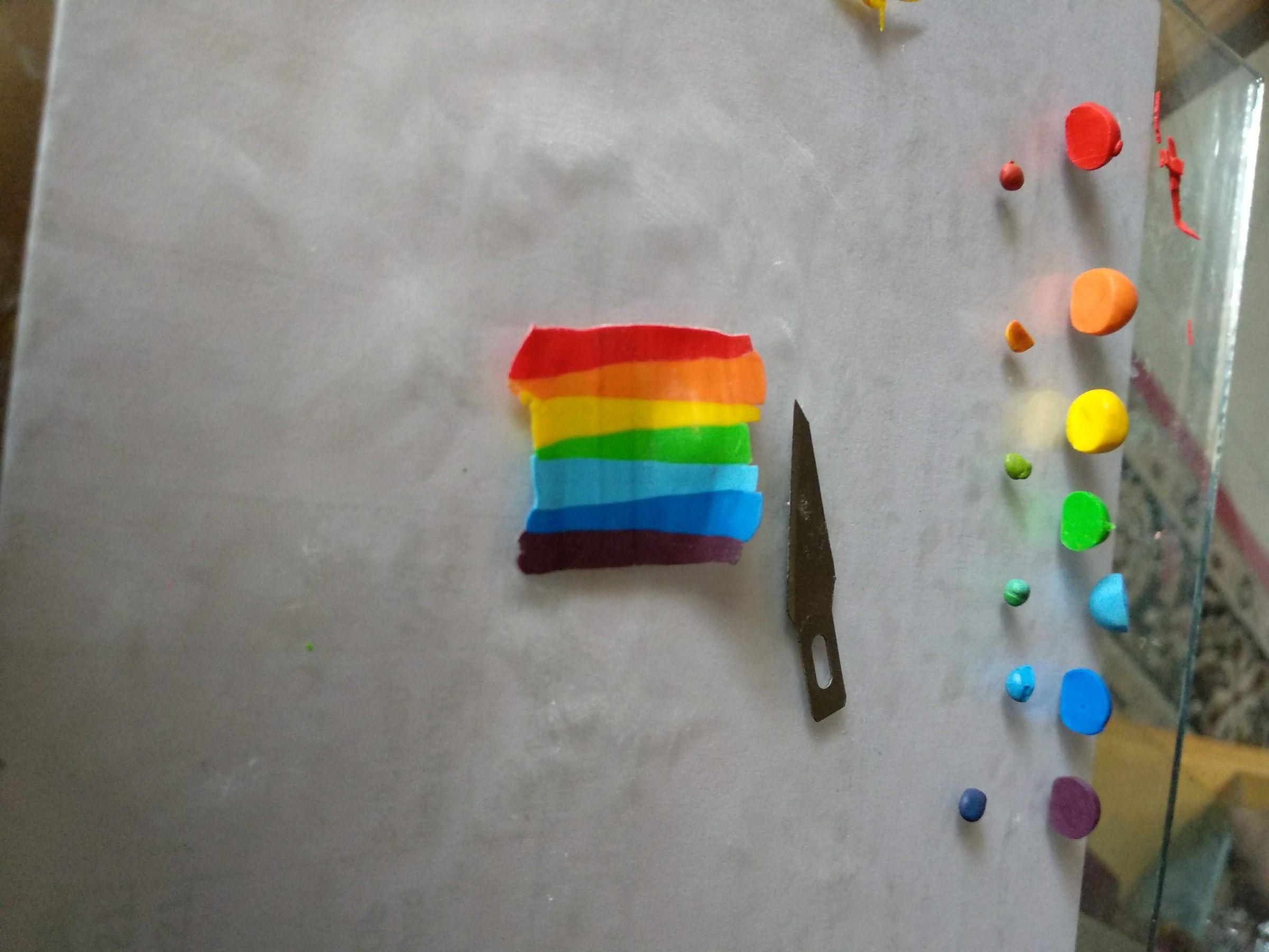 Polymer Clay Rainbow Gradient! : 4 Steps (with Pictures) - Instructables