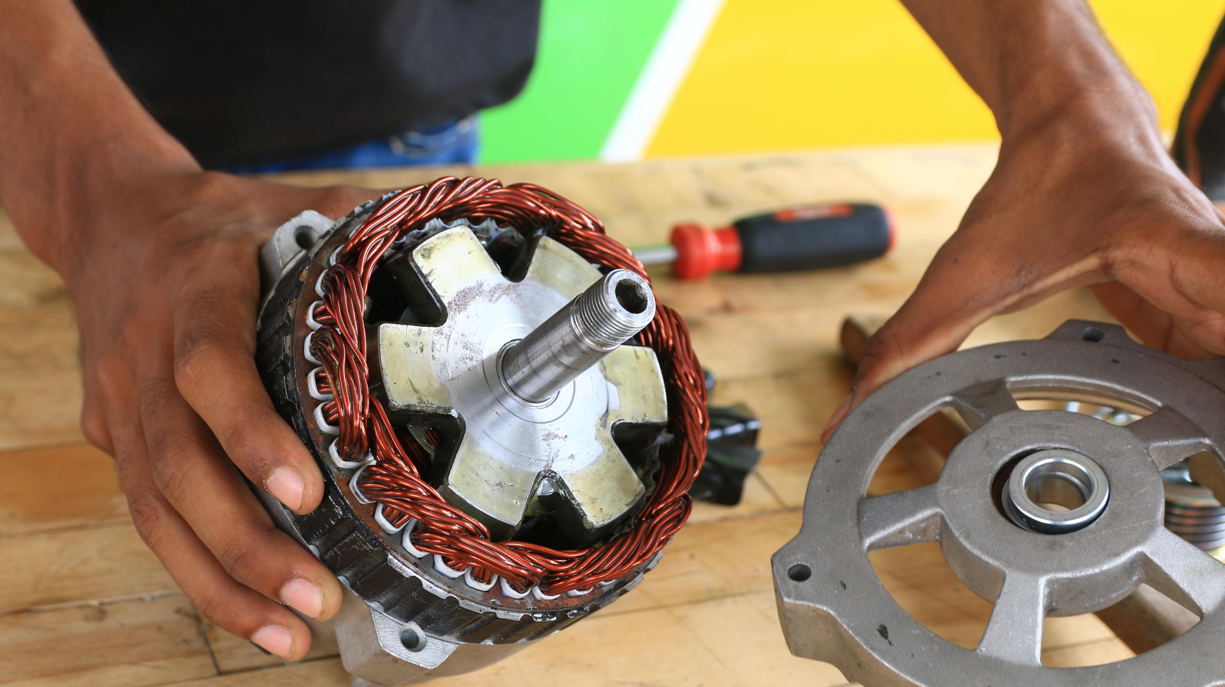 Converting Car Alternator Into a Permanent Magnet Brushless Motor : 6 ...