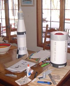 Paper Saturn V Rocket Model, Almost Free, Over 7 Feet Tall. : 4 Steps ...