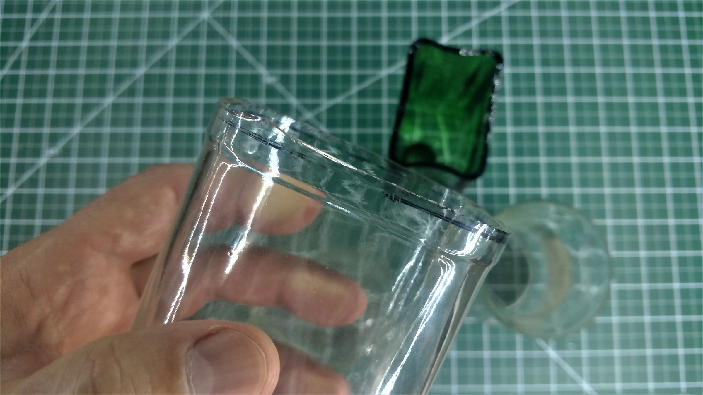 Cut Square and Odd Shaped Glass Bottles : 6 Steps (with Pictures ...