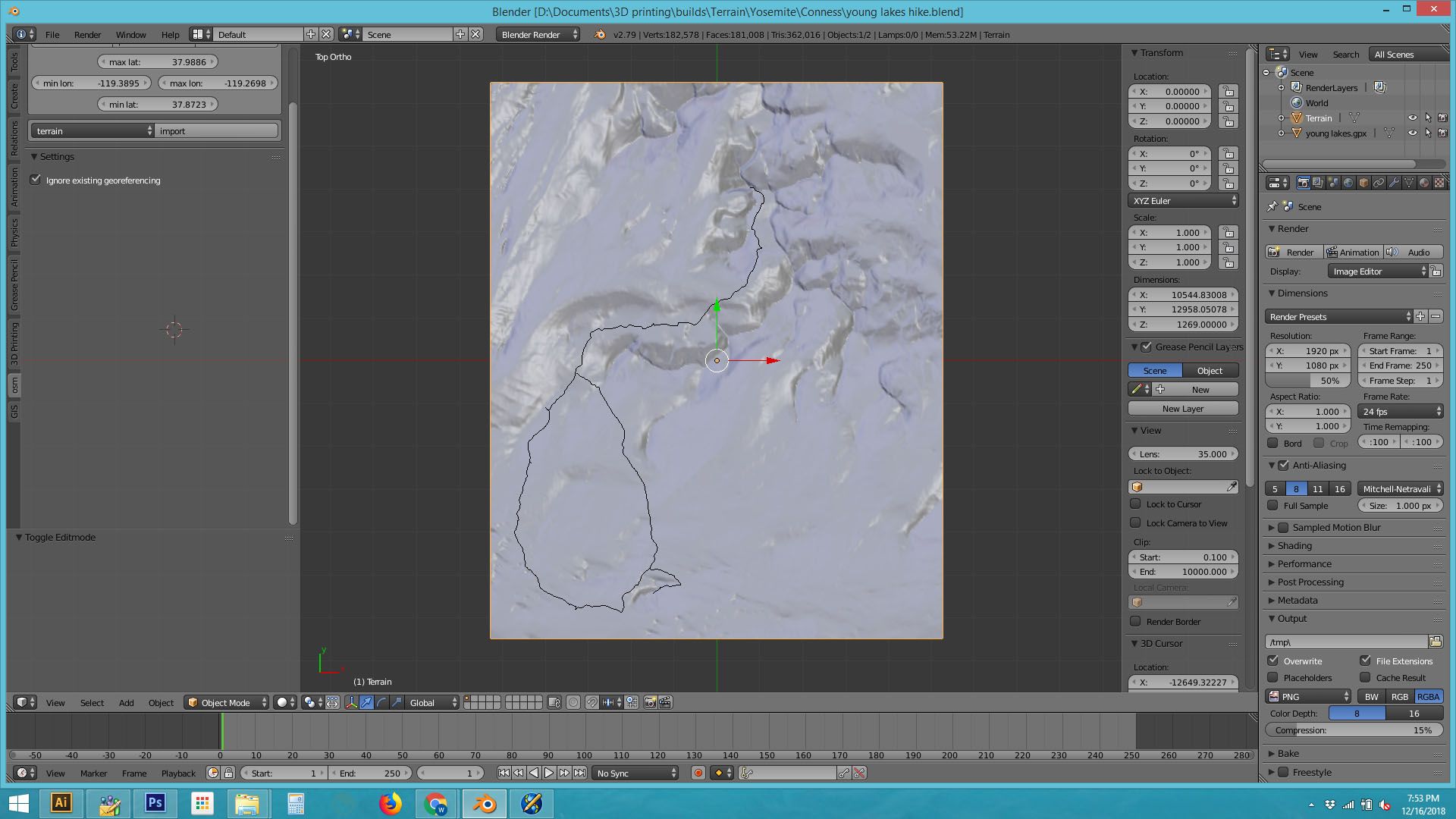 Make a 3d Print of Your Hike From a GPS Track : 9 Steps - Instructables