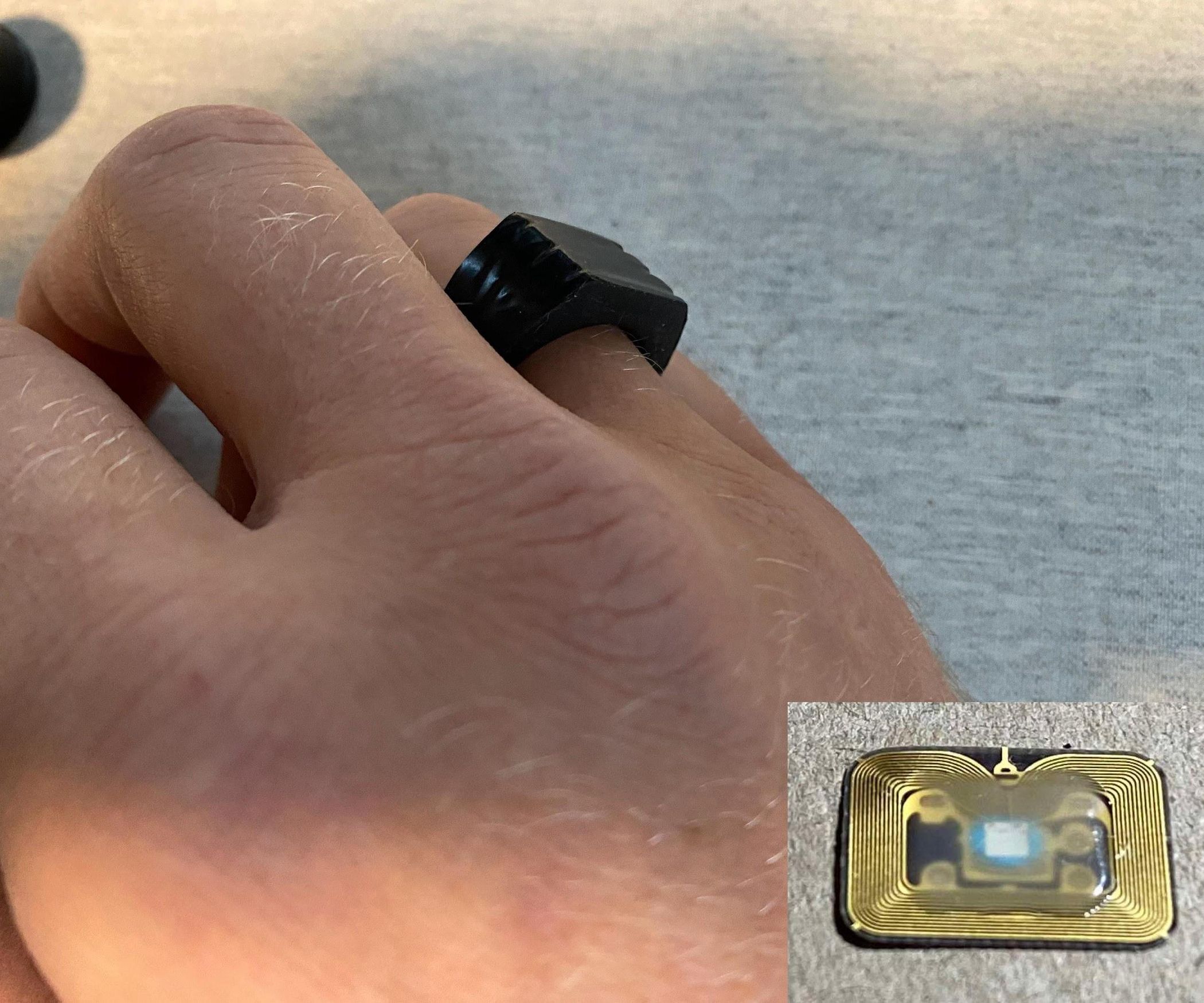Contactless Payment Signet Ring - Built With Coil on Chip - Chip With ...
