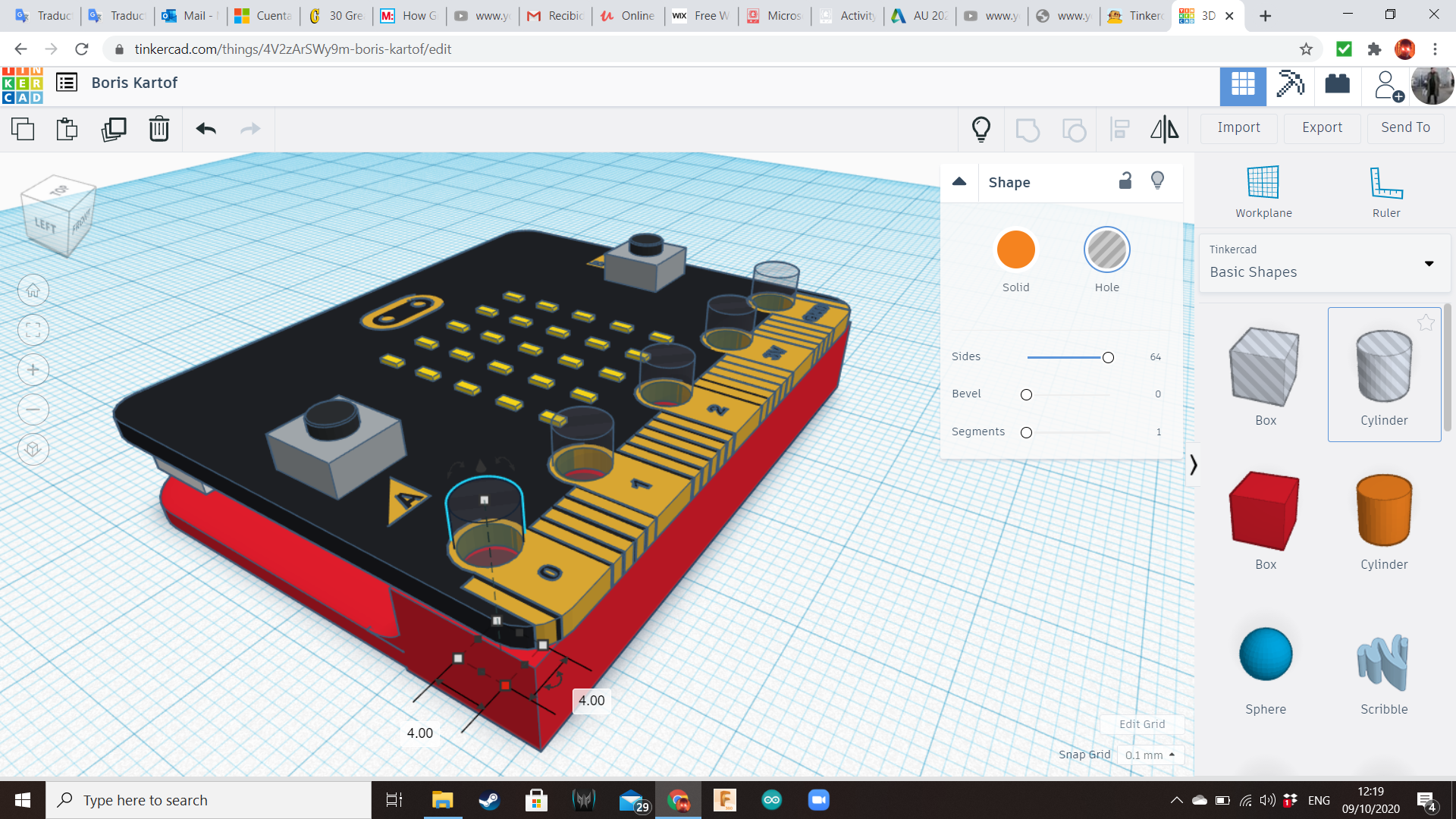 Tinkercad + Micro:bit Robotics for School: "I Love Kartof" Robot! : 17 Steps (with Pictures ...