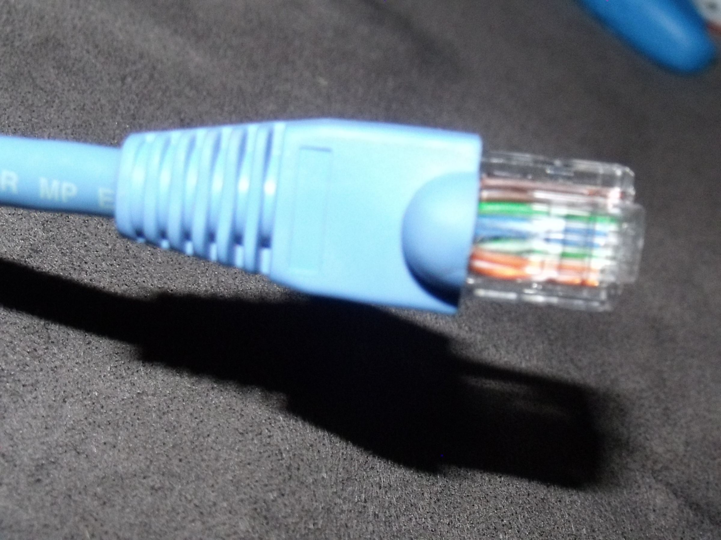 How to Terminate CAT 5 Cable With an RJ-45 Connector : 7 Steps ...