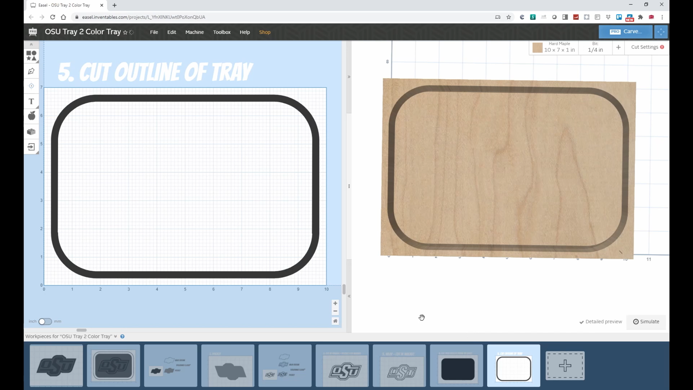 How to Make a Two Color Inlay Tray : 13 Steps (with Pictures ...