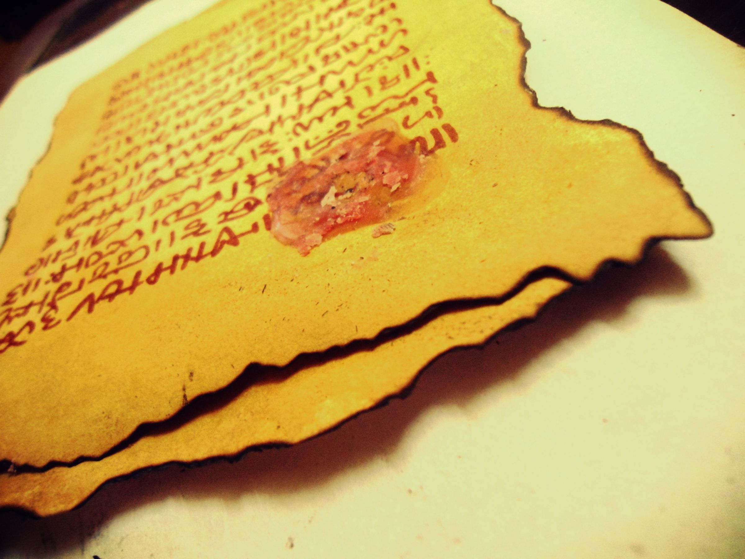 Fake Egyptian Papyrus/ Palm-leaf Manuscript. : 10 Steps - Instructables