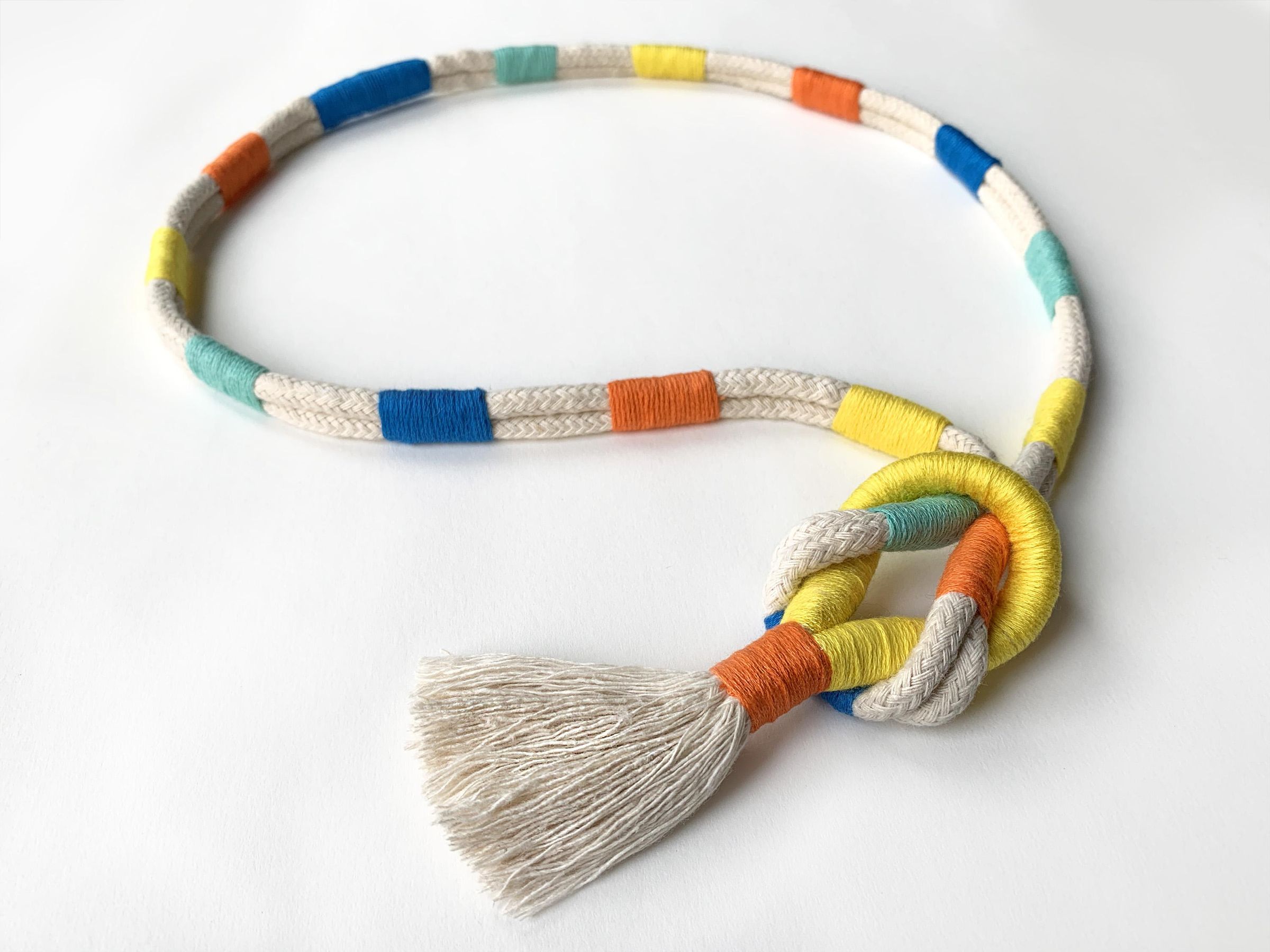 Colorful Rope Macrame Knot Necklace With Tassel : 8 Steps (with ...