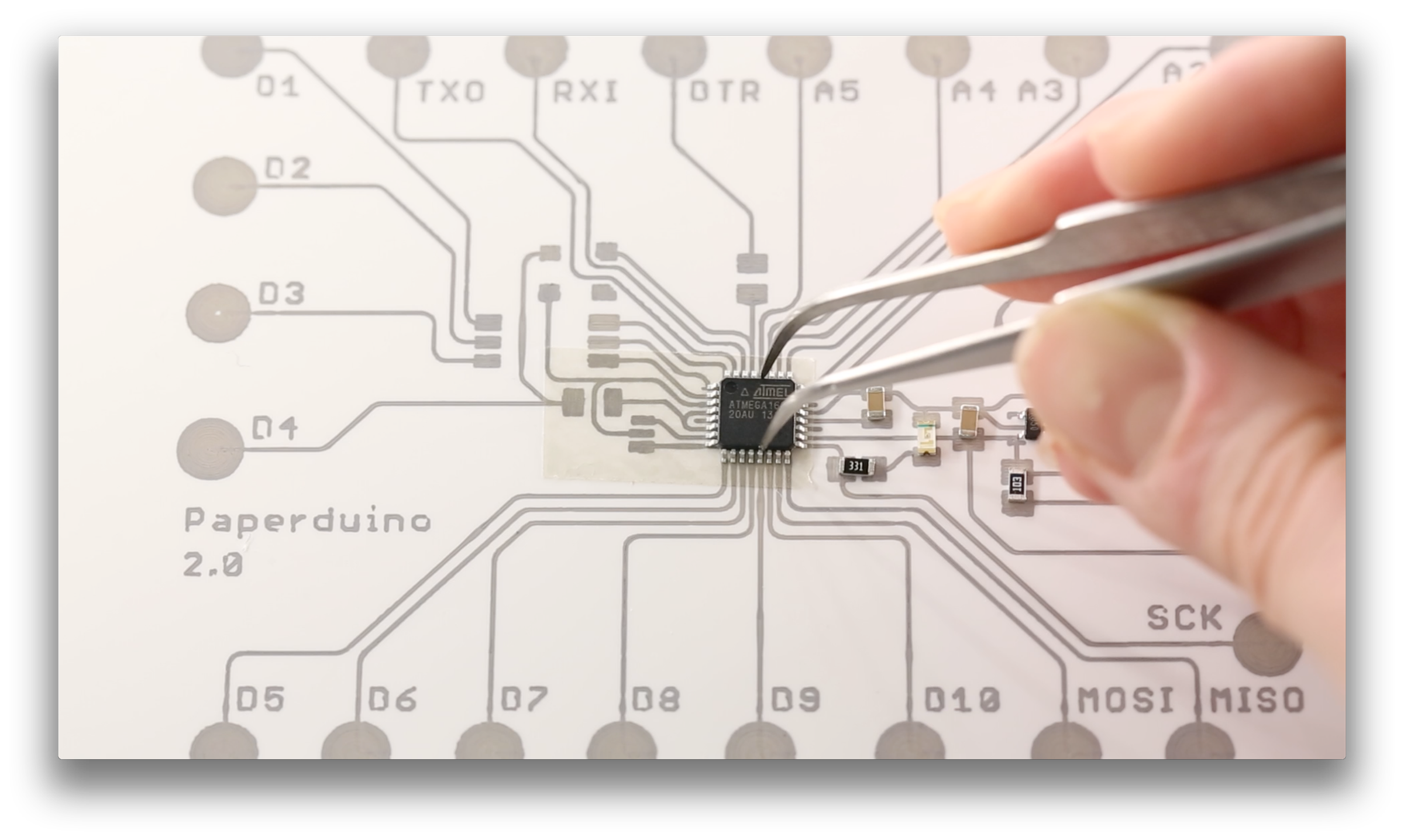 Paperduino 2.0 With Circuit Scribe - Paper Arduino : 7 Steps (with ...