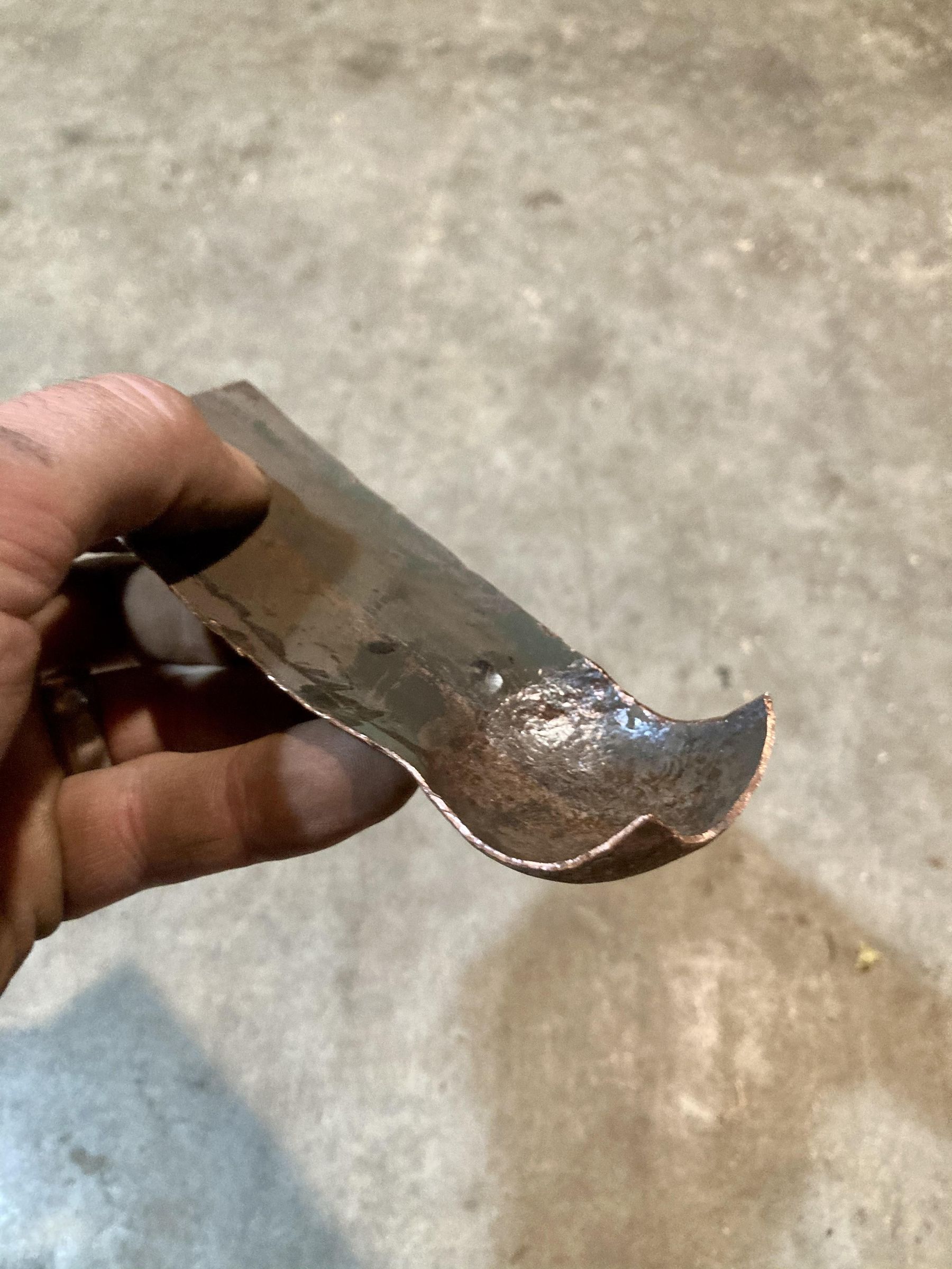 Hammered Copper Spoon With Simple Tools and Materials : 6 Steps (with ...