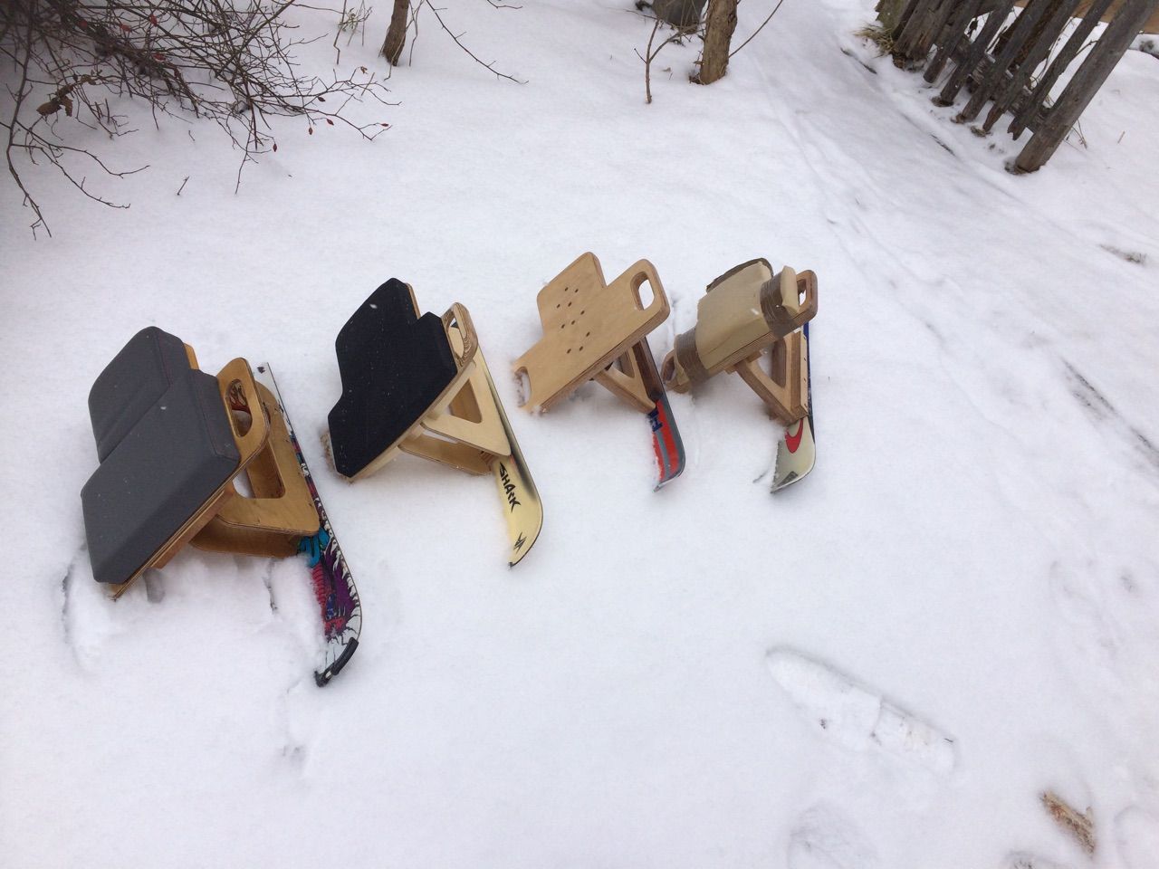 DIY Ski Bob or Ski Sled - Ski Rodel Selber Bauen (with Pictures ...
