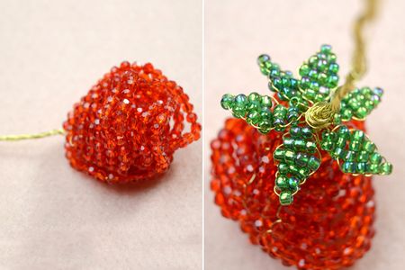 How to Make a 3D Red Beaded Rose for Girlfriend As Valentine's Gift : 7 ...