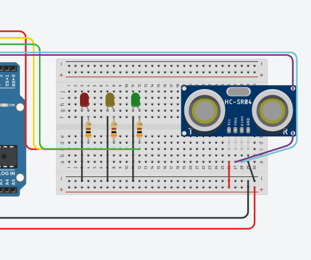 TinkerCAD Ultrasonic Distance Sensor Circuit Computer Eng Final 4 TinkerCAD Ultrasonic Distance Sensor Circuit Computer Eng Final 4