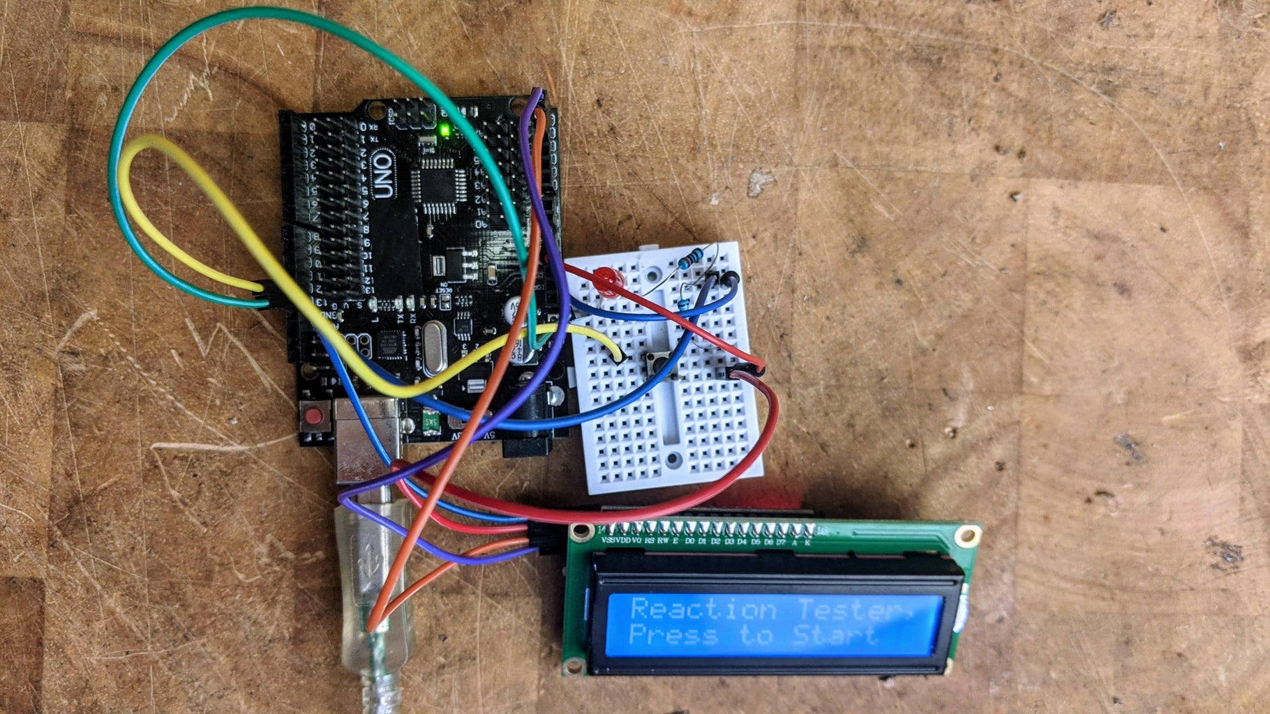 Arduino Reaction Tester 4 Steps Instructables