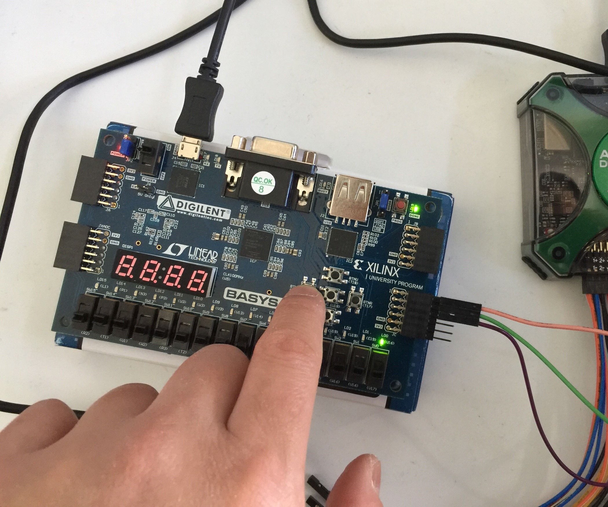 Debonucing Button On Basys 3 Xilinx Fpga Development Board 6 Steps With Pictures