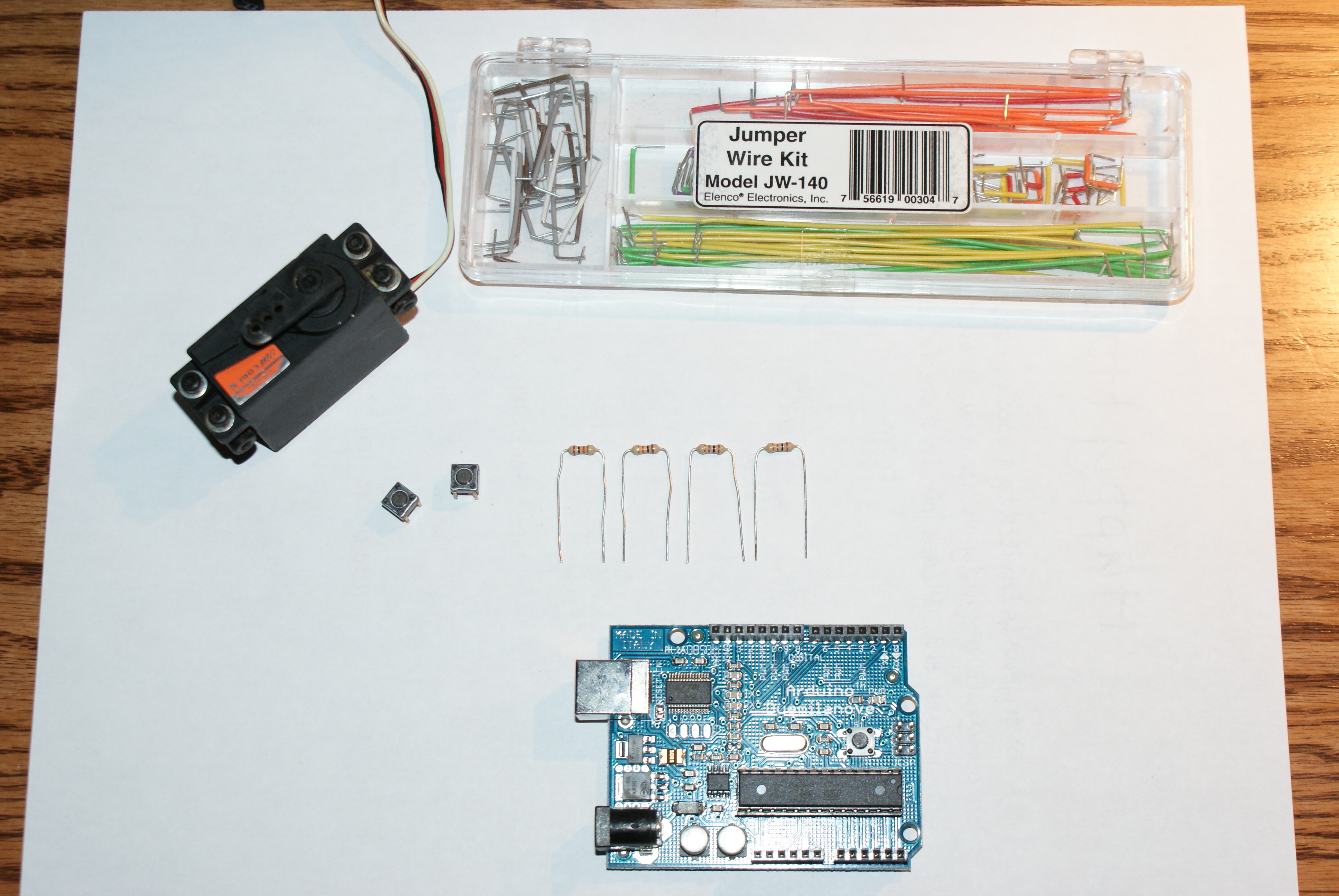 Controlling an RC Servo Motor With an Arduino and Two Momentary ...