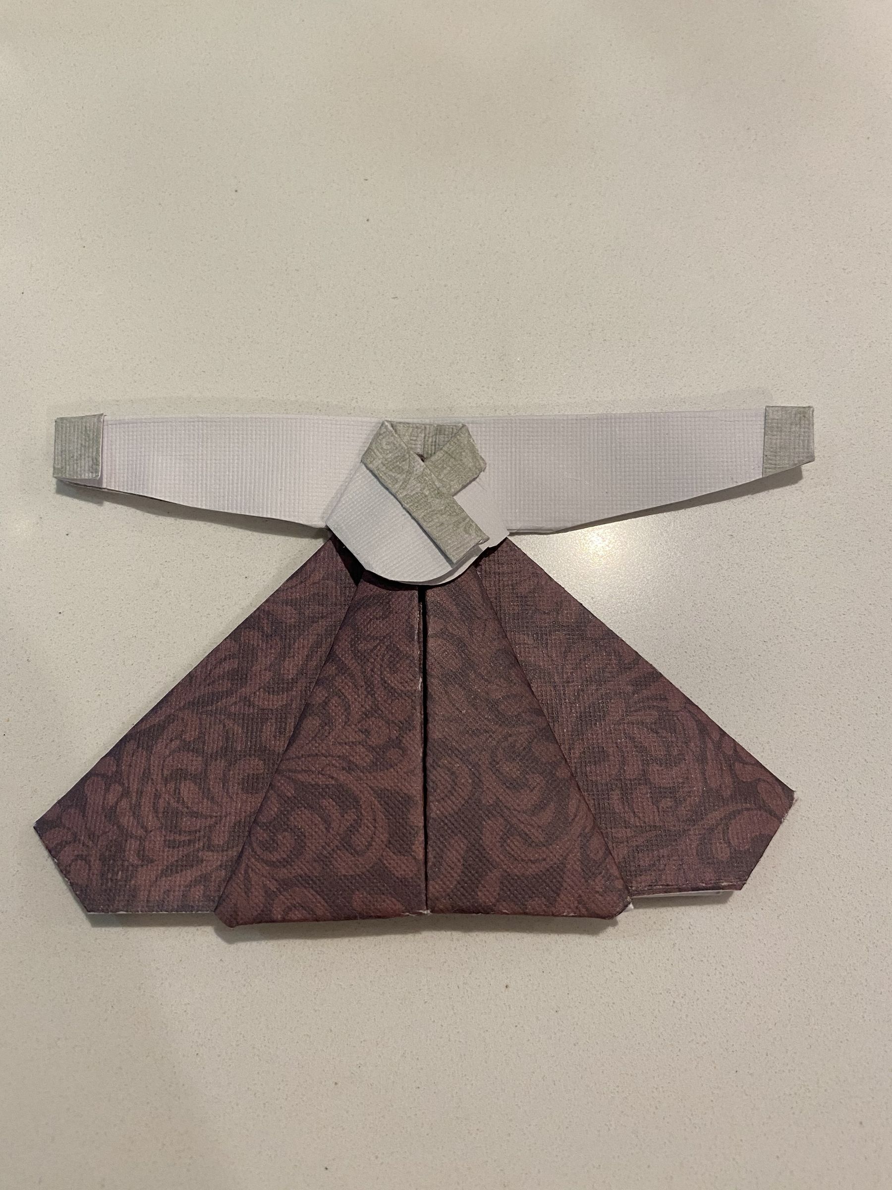 Origami Korean Traditional Dress(Hanbok) : 20 Steps (with Pictures ...