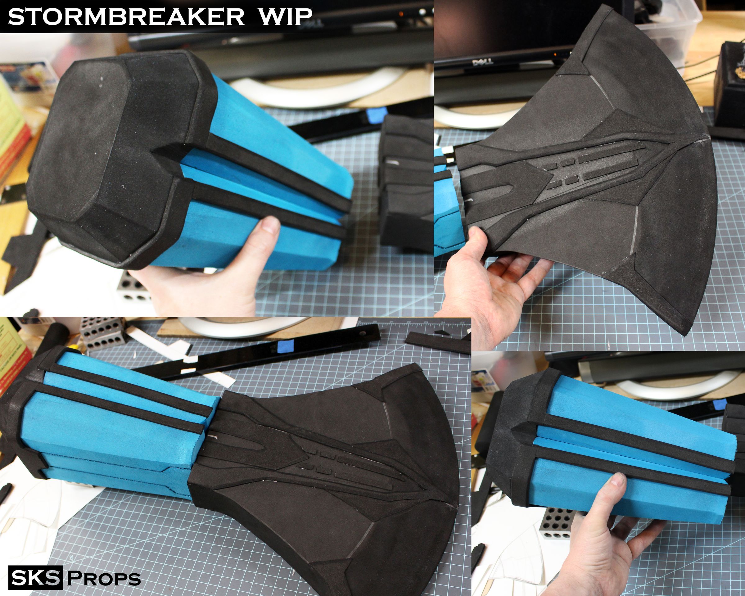 Thor's Stormbreaker Foam Cosplay Weapon - SKS Props : 11 Steps (with ...