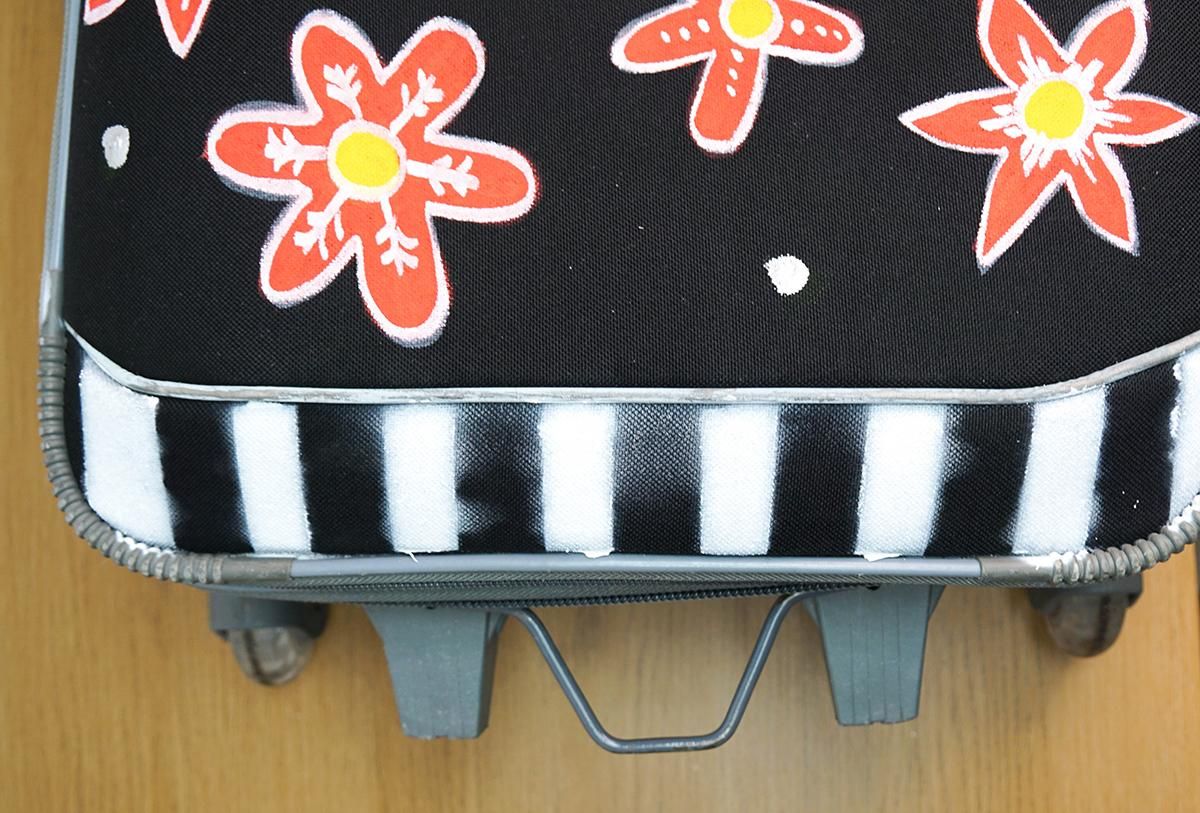 Fun Ways to Decorate a Suitcase | Painting Fabric Luggage : 8 Steps ...