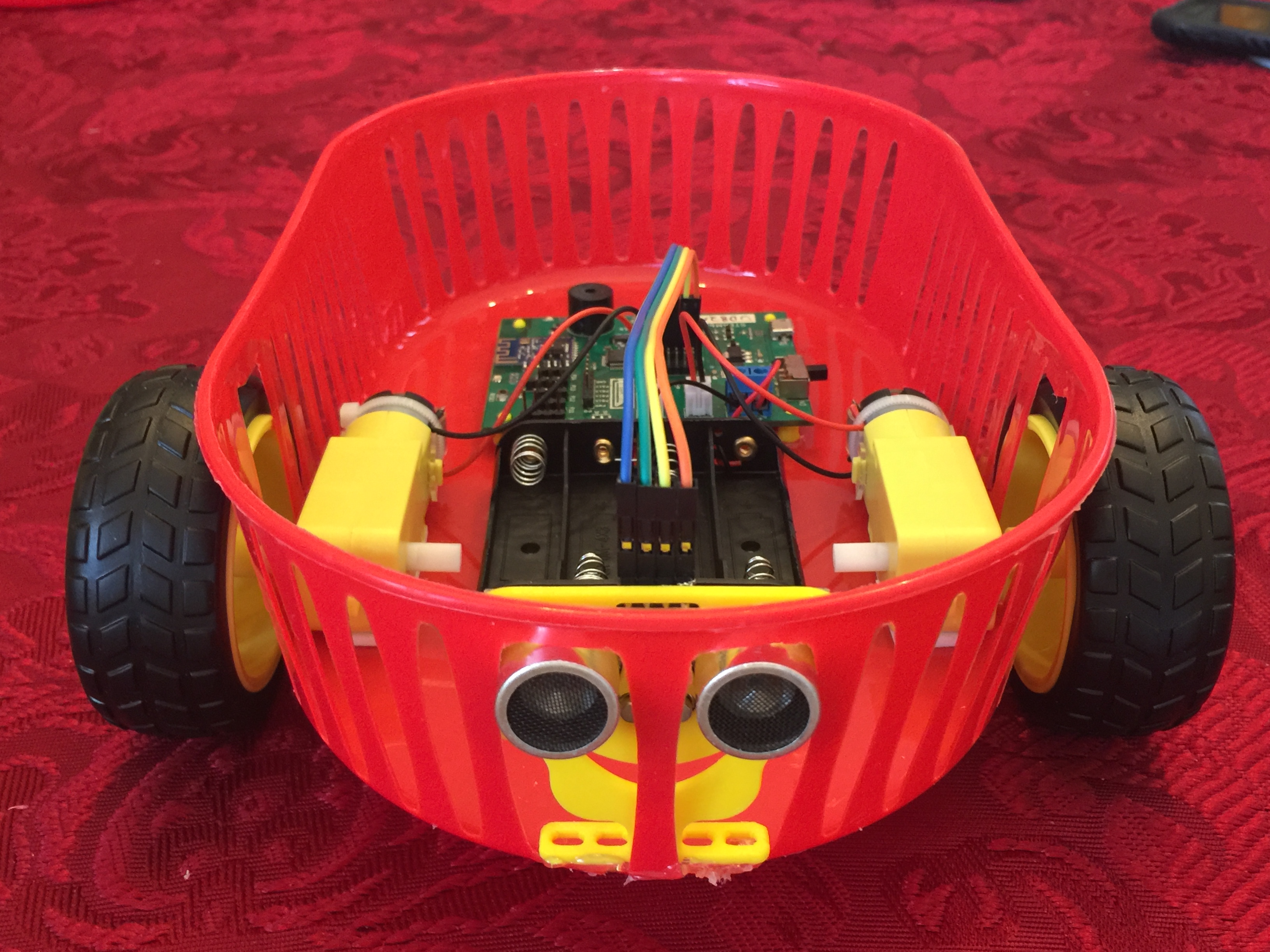 BasketBot - a Robot Car Made With a Plastic Basket : 12 Steps ...