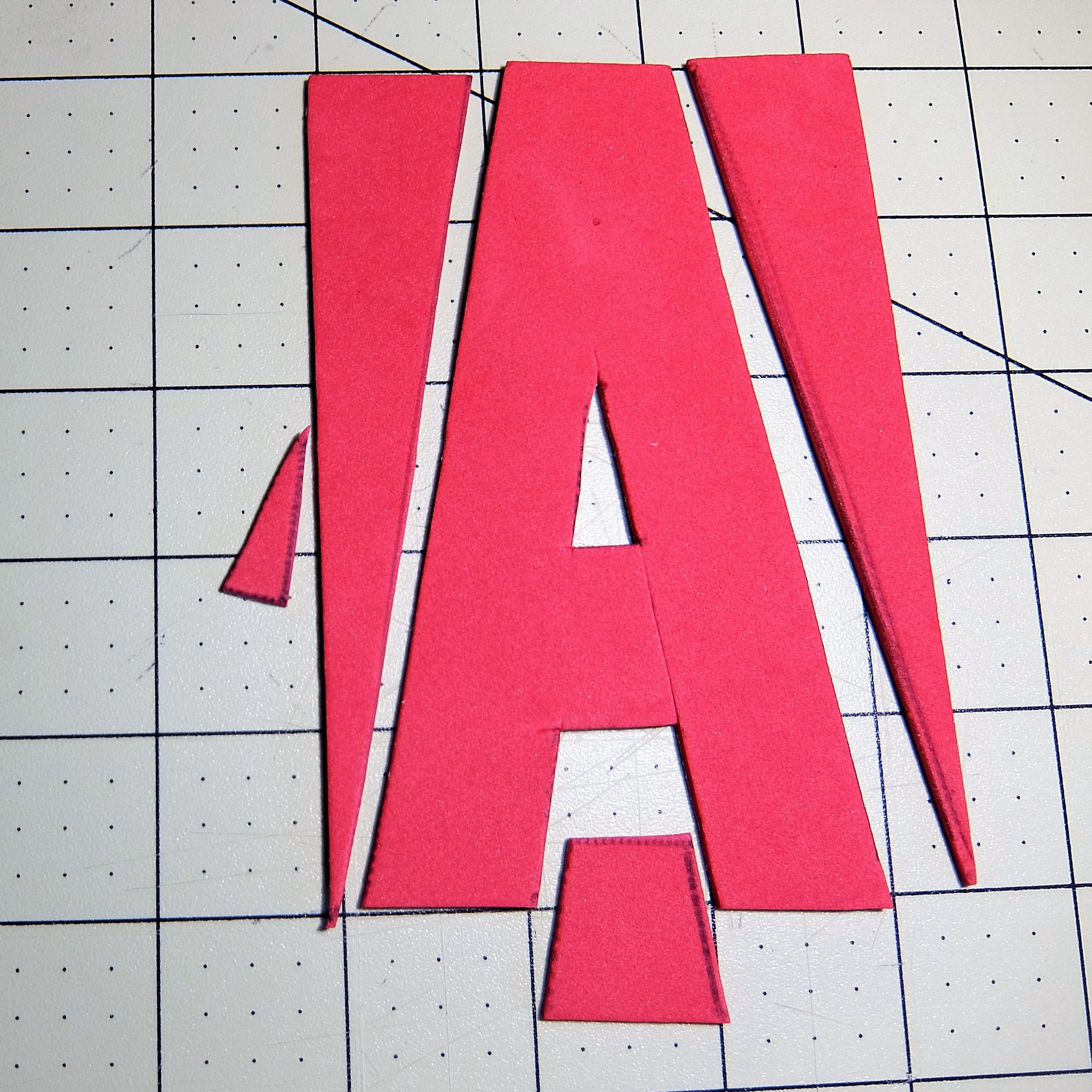 DYI Letter a Using Craft Foam Peel and Stick : 5 Steps (with Pictures ...