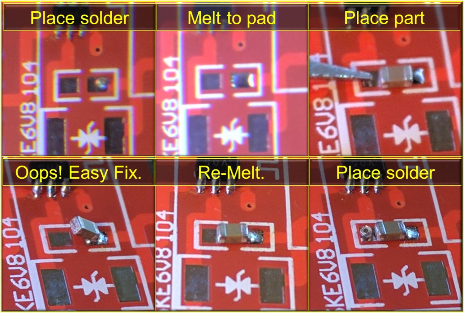 How to Solder SMD / SMT Components With a Soldering Iron : 12 Steps ...