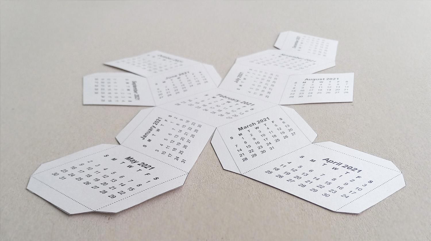 Choose Your 3D Calendar for 2021 : 4 Steps (with Pictures) - Instructables