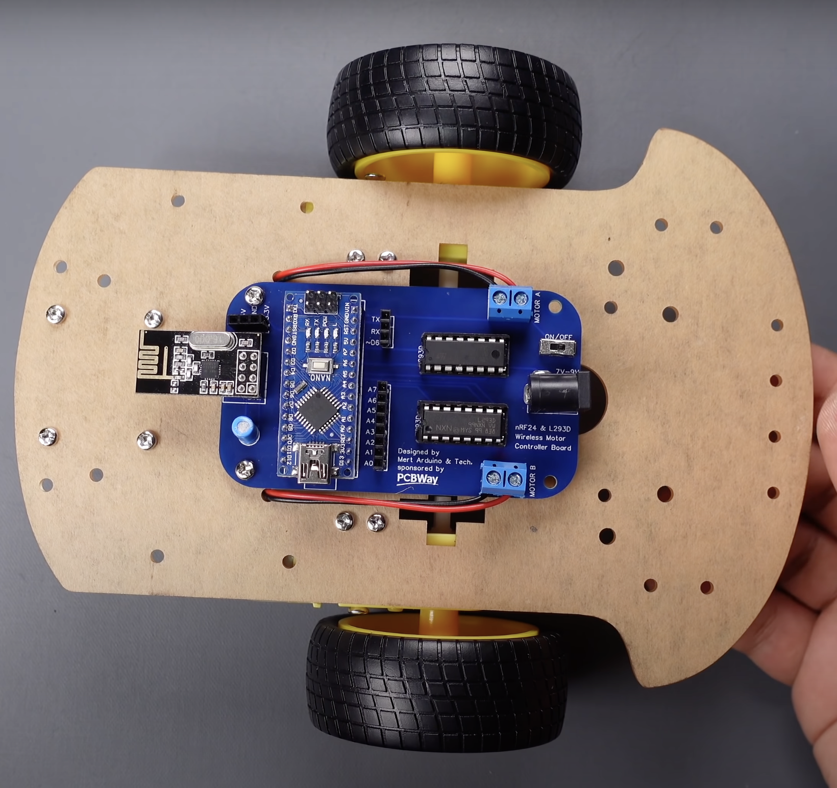 Wireless Arduino Motor Driver and Joystick Controller (nRF24L01 and ...