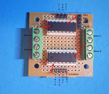 How to Build an L293D Motor Board Controller for Arduino : 4 Steps - Instructables