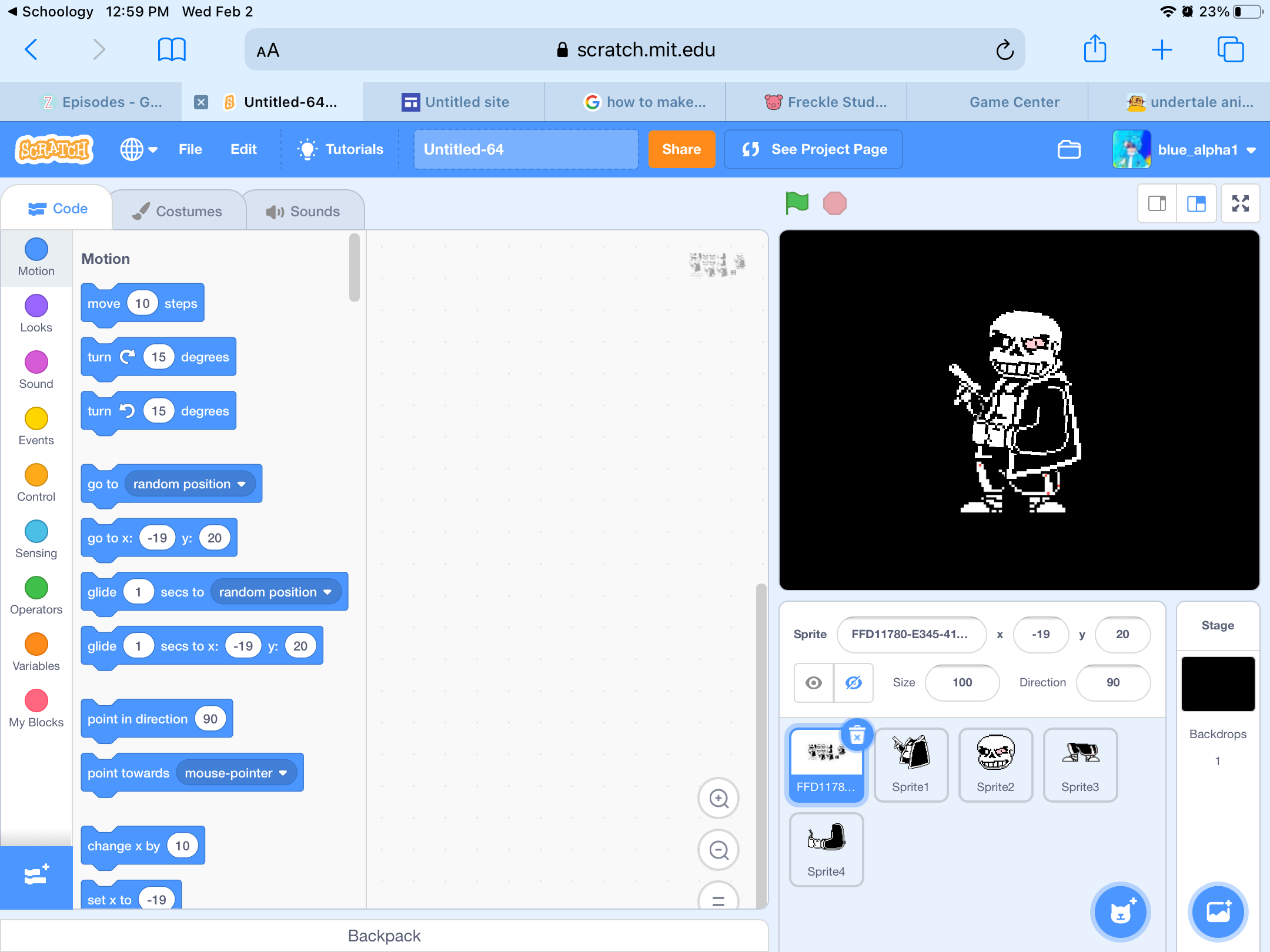 How to Make a Undertale Animation on Scratch : 5 Steps - Instructables