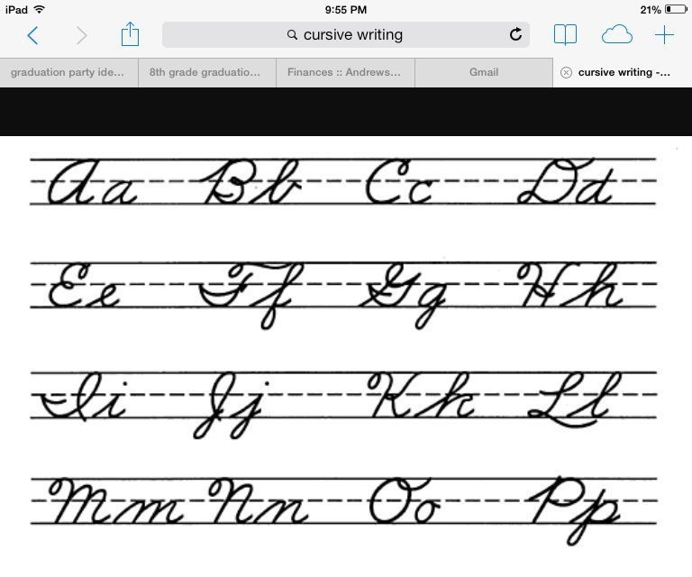How To Write In Cursive 4 Steps Instructables How To Write In Cursive 4 Steps Instructables