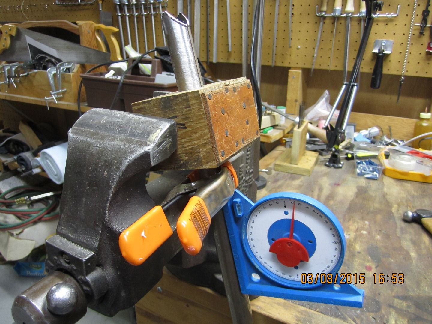 How to Miter (Cope) a Round Tube by Hand : 7 Steps (with Pictures ...