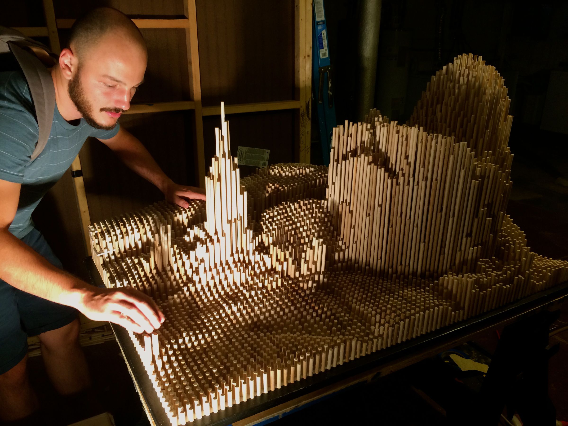 Transform an Image Into a Dowel Rod Sculpture : 7 Steps (with Pictures ...