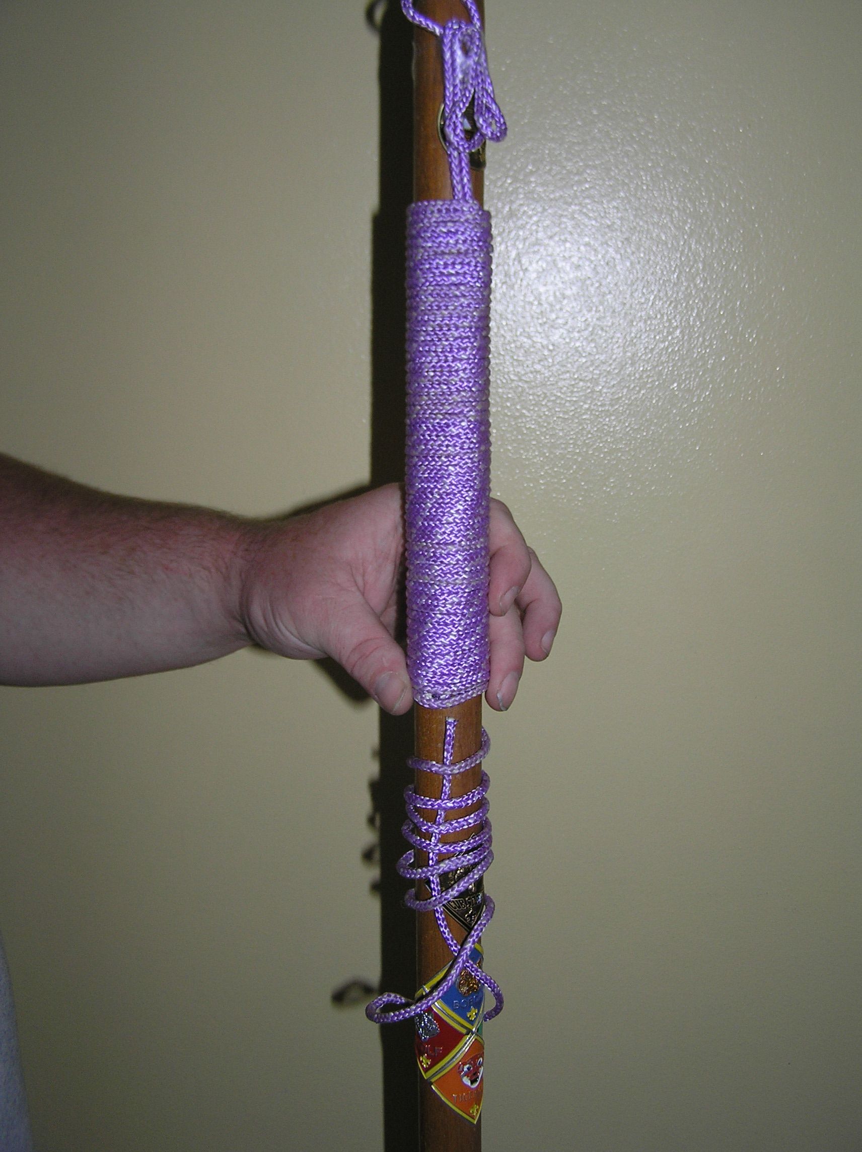 Rope Handgrip for Hiking Stick : 7 Steps - Instructables