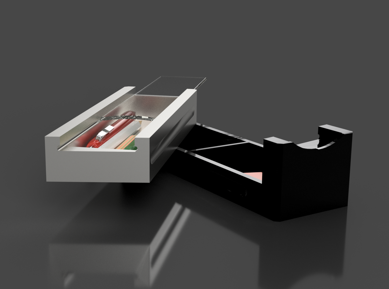 Pencil Box - Two Levels - Sliding Cover Lock - 3D Printed : 3 Steps ...