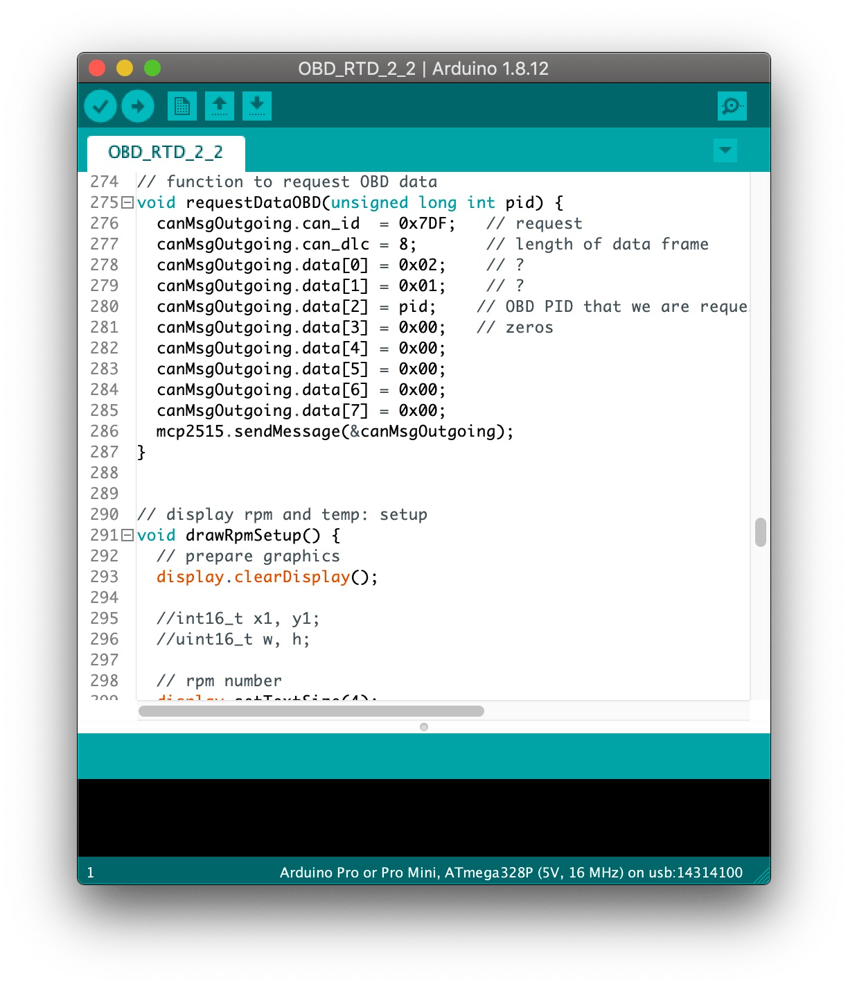 Tachometer/Scan Gauge Using Arduino, OBD2, and CAN Bus : 8 Steps ...