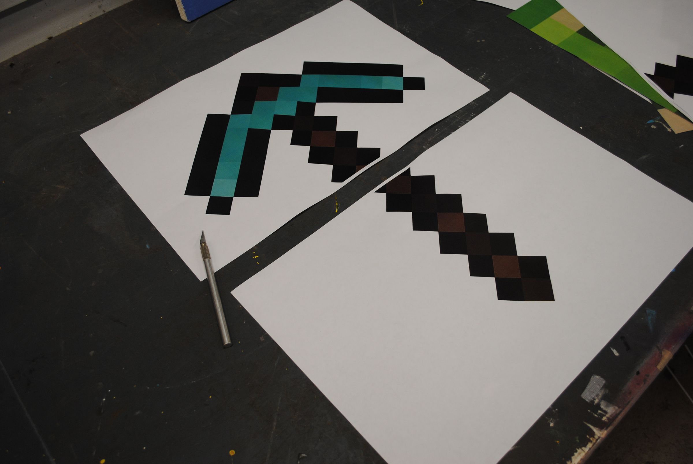 Minecraft Pickaxe - $5 and 45 Minutes : 5 Steps - Instructables