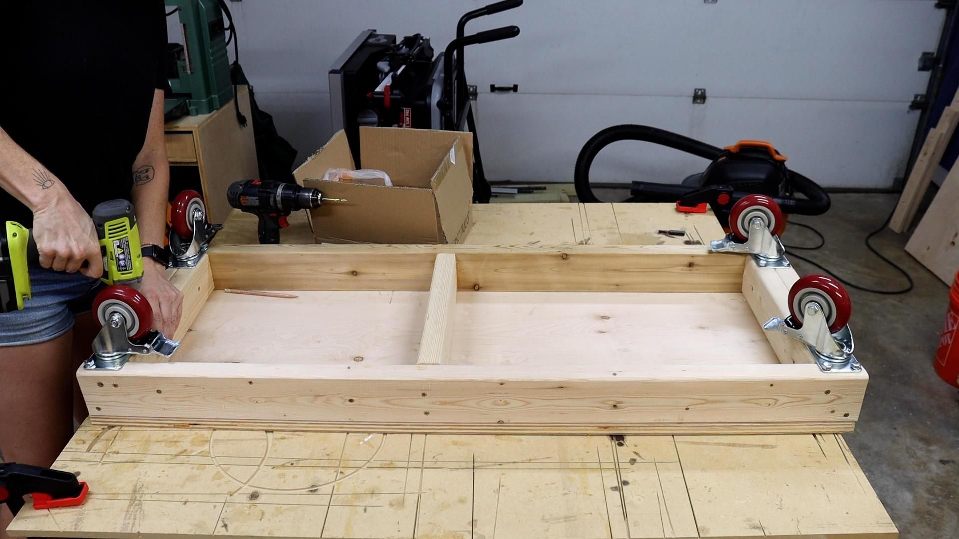DIY Mobile Plywood and Lumber Storage Cart | Only 1 Sheet of Plywood ...