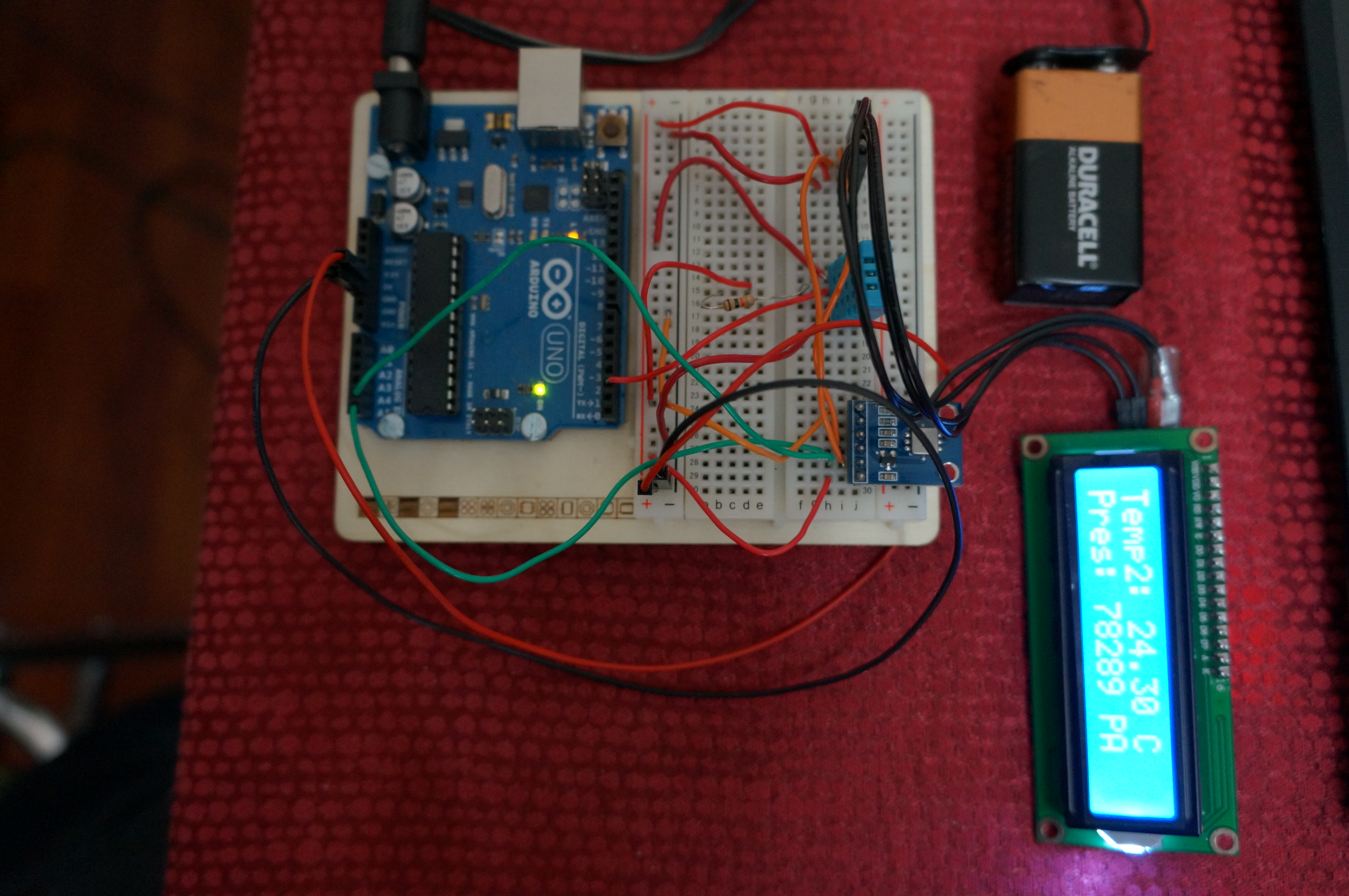 Arduino Portable Weather Monitor, Altimeter, Temperature, Humidity ...