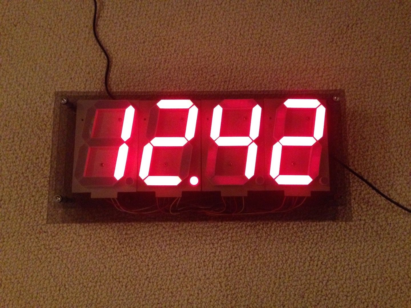 Large 7 Segment Clock : 4 Steps - Instructables