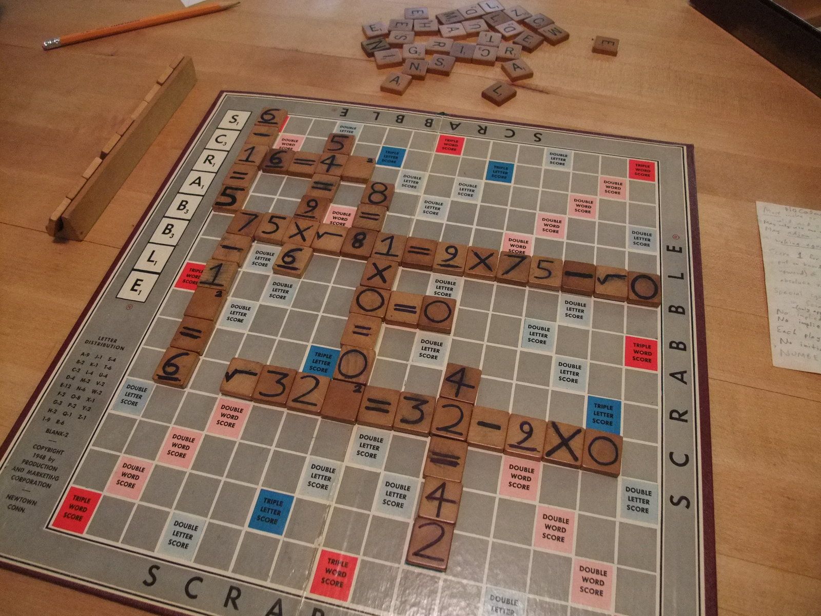 Number Scrabble - the Game (aka: Math Scrabble) : 4 Steps (with ...